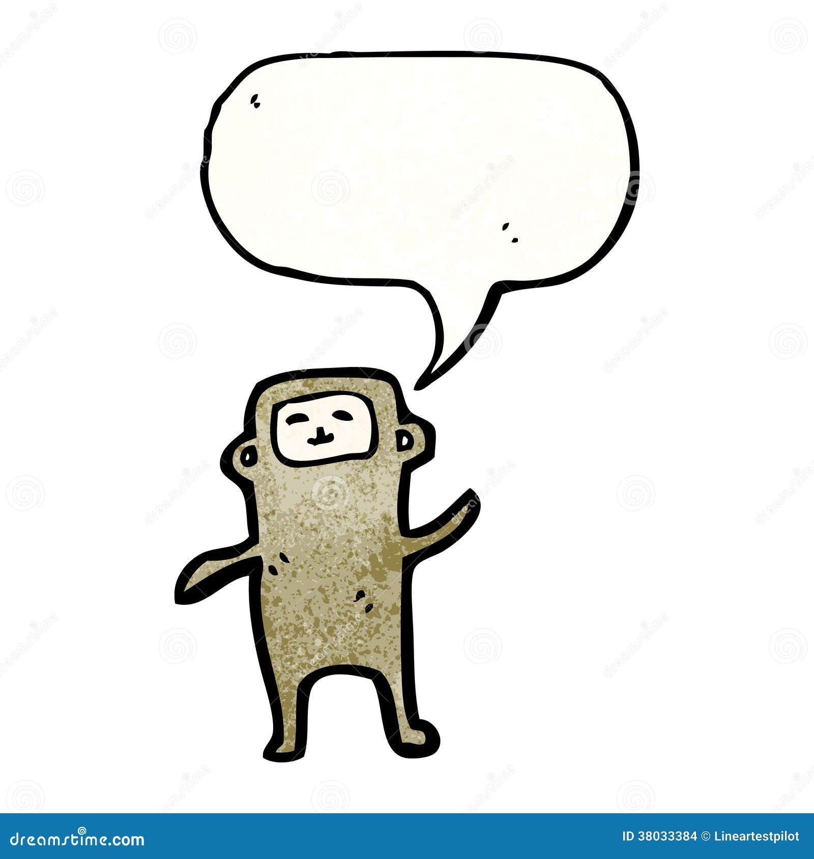 Cartoon monkey stock vector. Illustration of speech, silly - 38033384