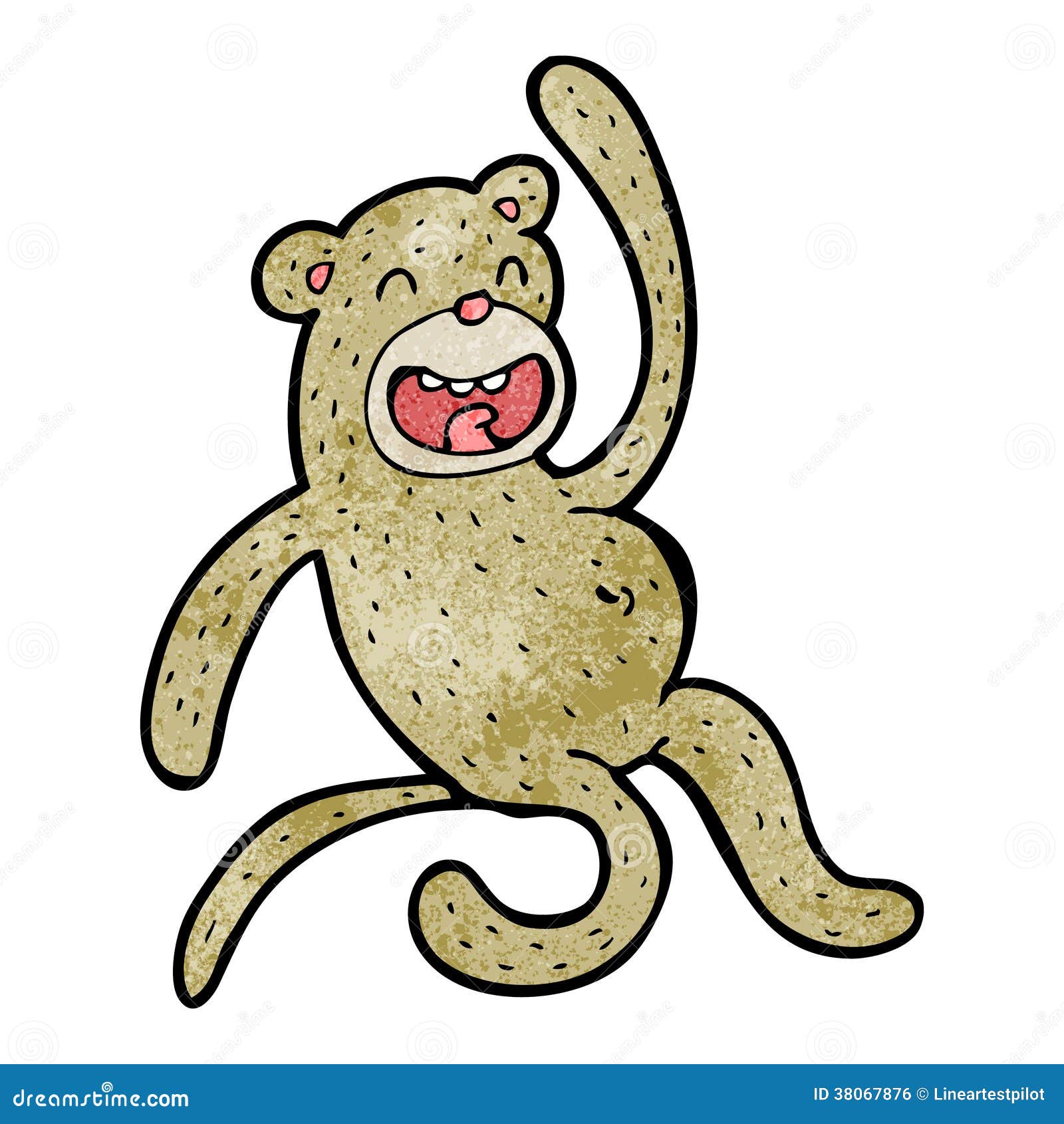 Cartoon monkey stock vector. Illustration of texture - 38067876