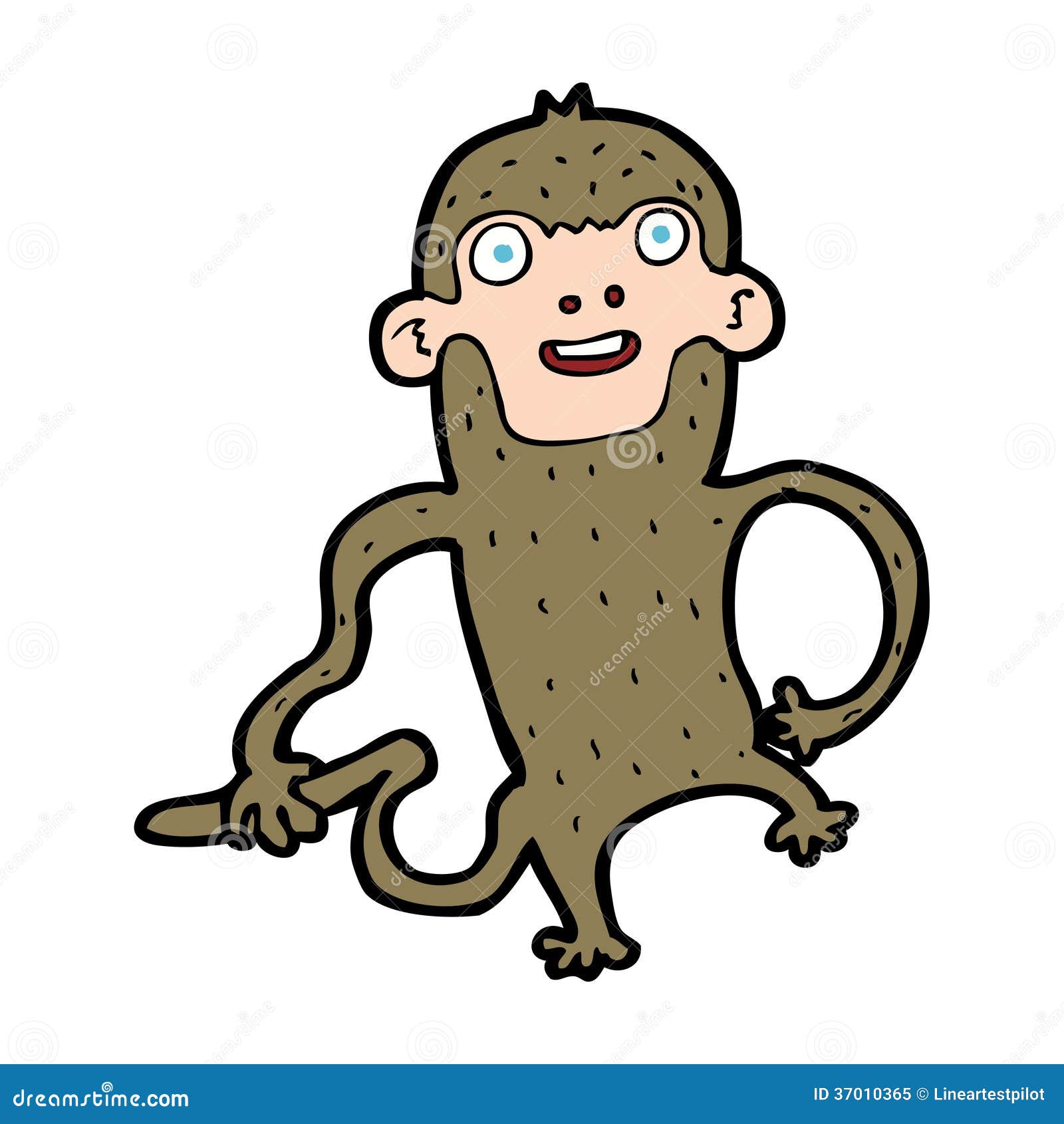 Cartoon monkey stock illustration. Illustration of funny - 37010365