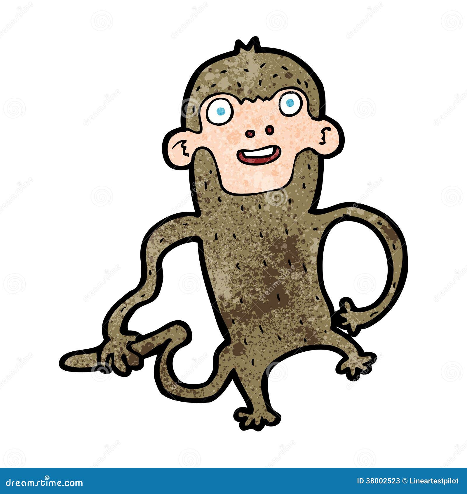 Cartoon monkey stock vector. Illustration of simple, silly - 38002523