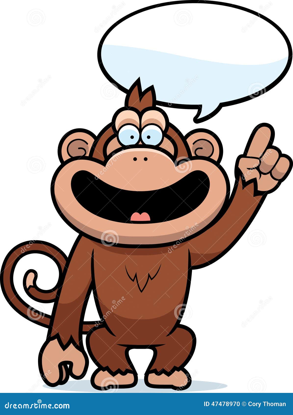 Cartoon Monkey Talking stock vector. Illustration of talking - 47478970