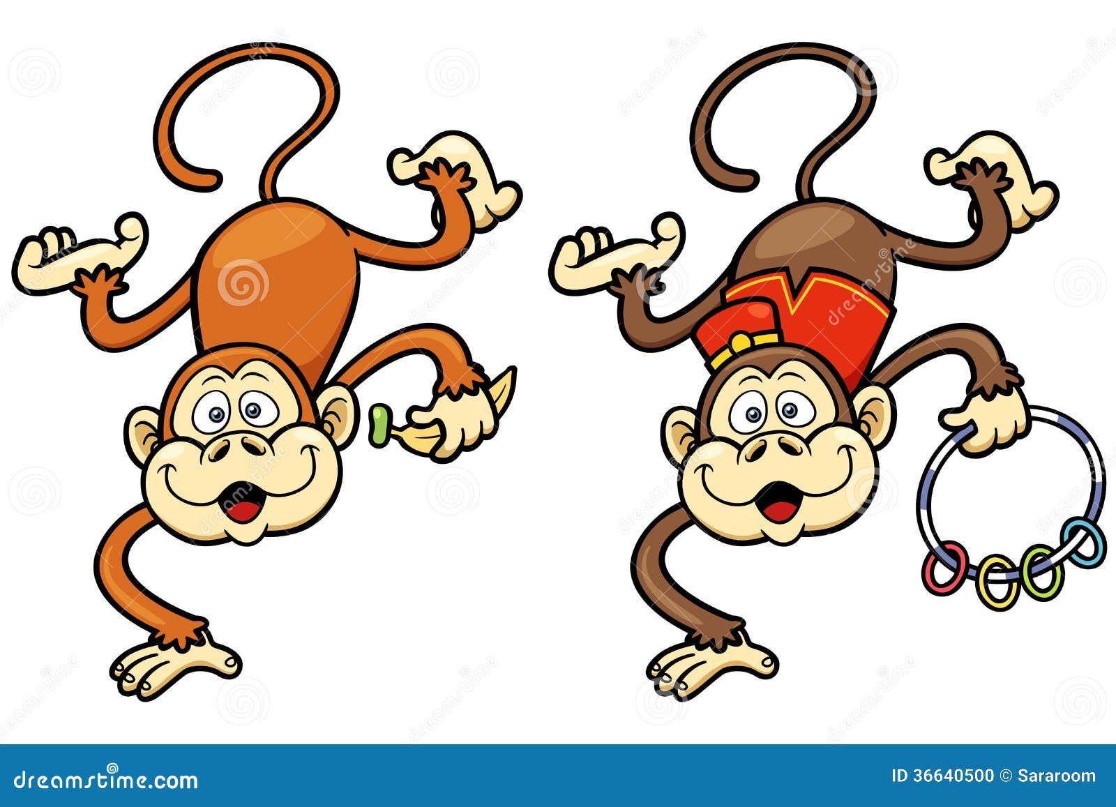 Cartoon monkey stock vector. Illustration of cartoon - 36640500