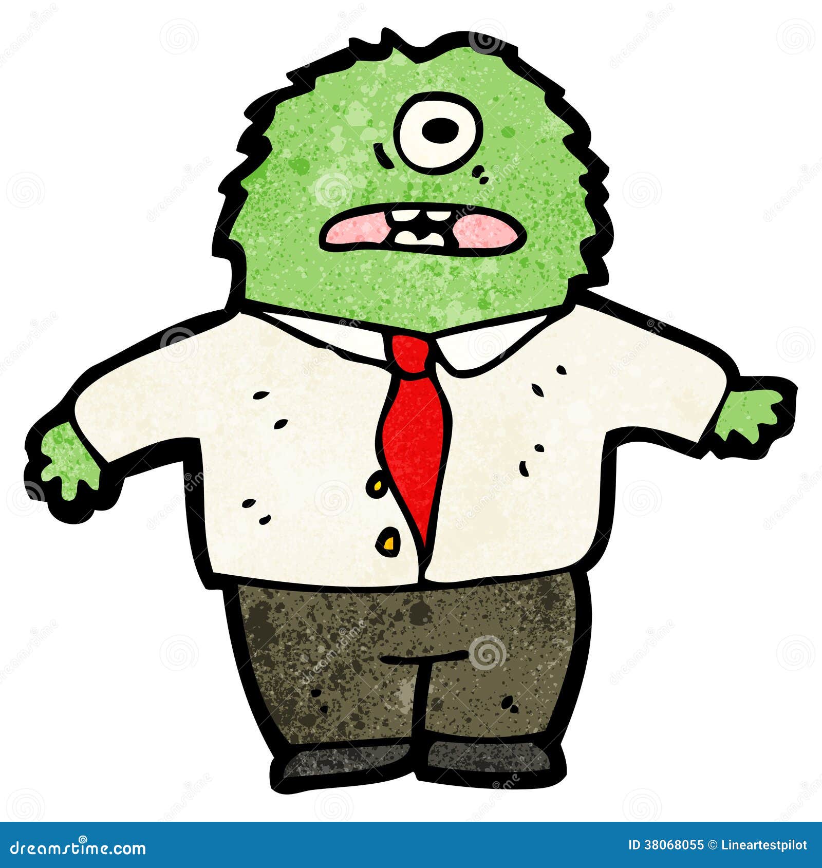 Cartoon monster stock vector. Illustration of cute, funny - 38068055