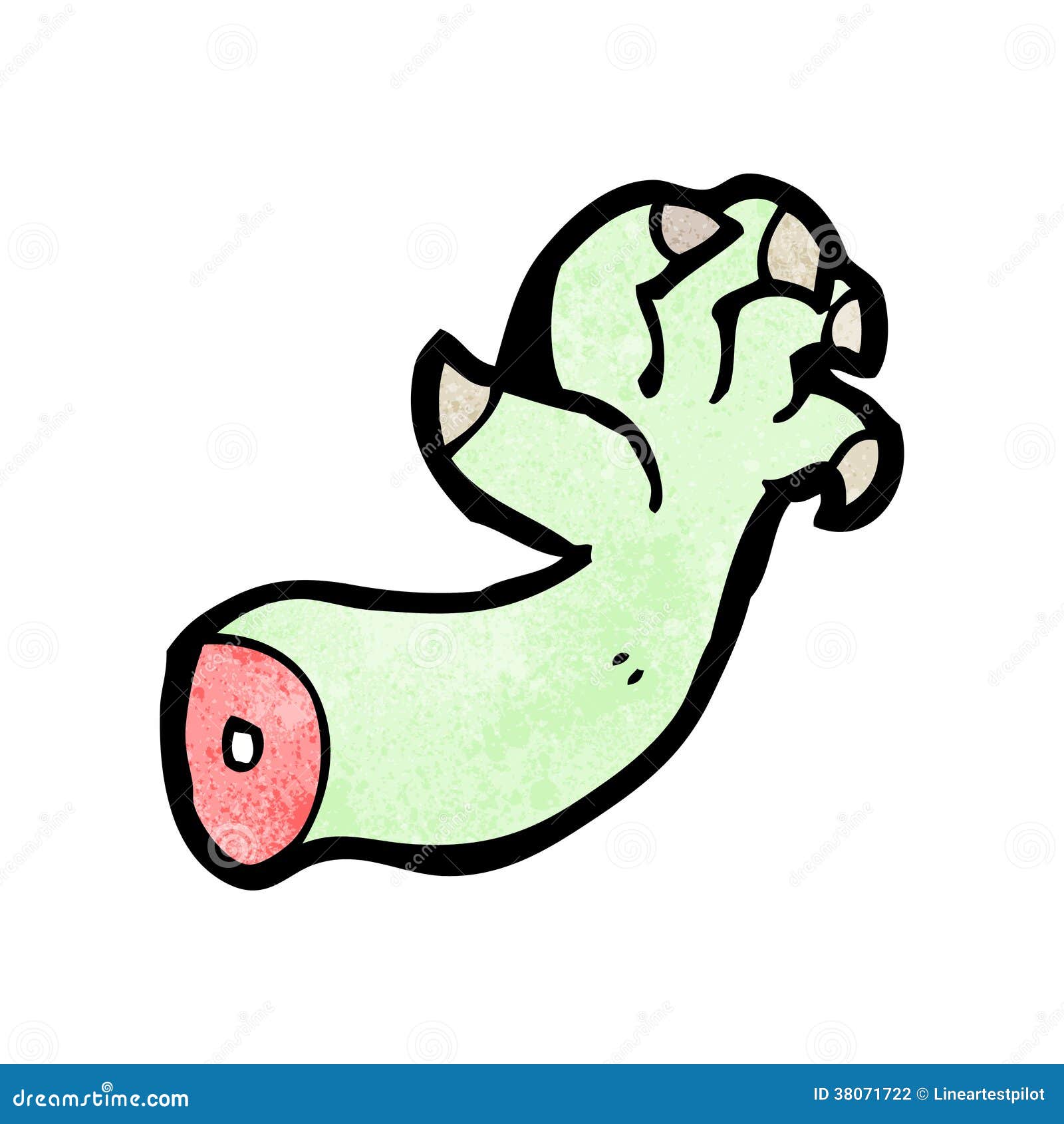 Cartoon monster arm stock illustration. Illustration of doodle - 38071722