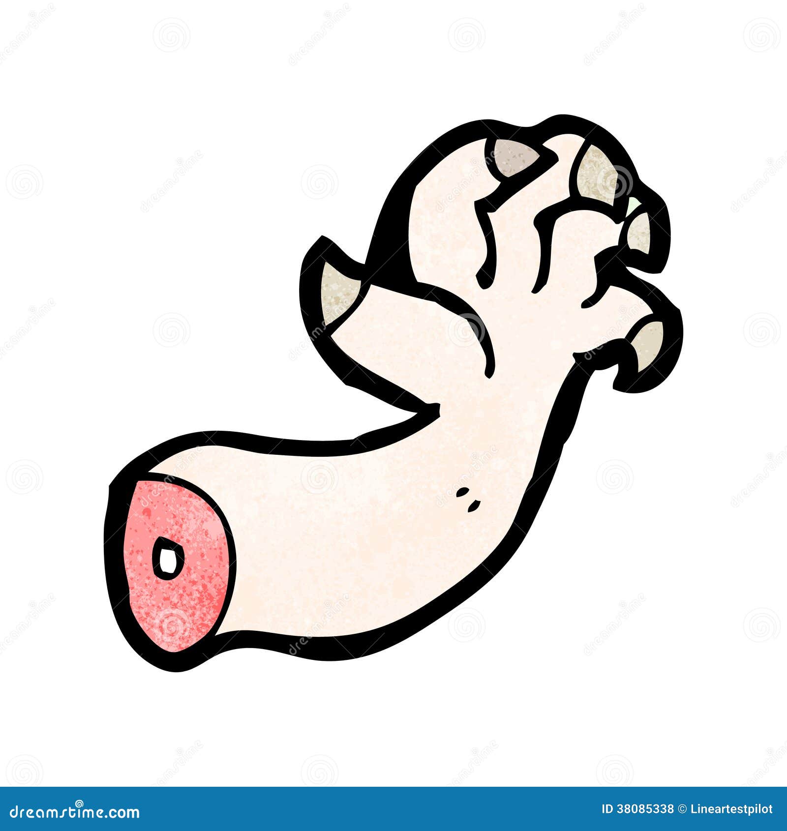 Cartoon monster arm stock vector. Illustration of zombie - 38085338