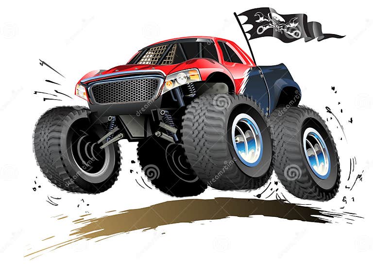 Cartoon Monster Buggy stock vector. Illustration of monster - 31045927