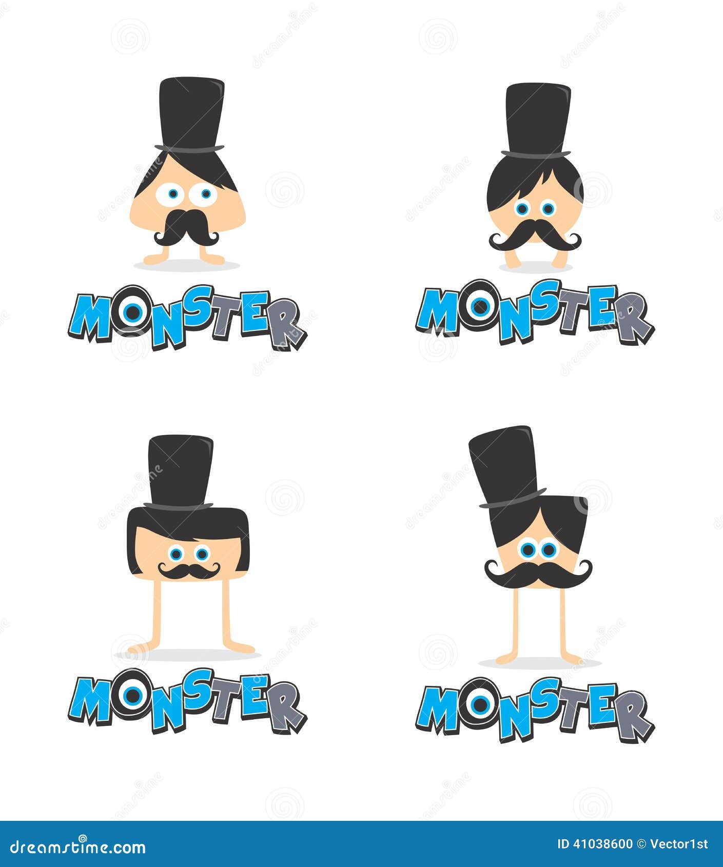 Cartoon monster character stock vector. Illustration of story - 41038600