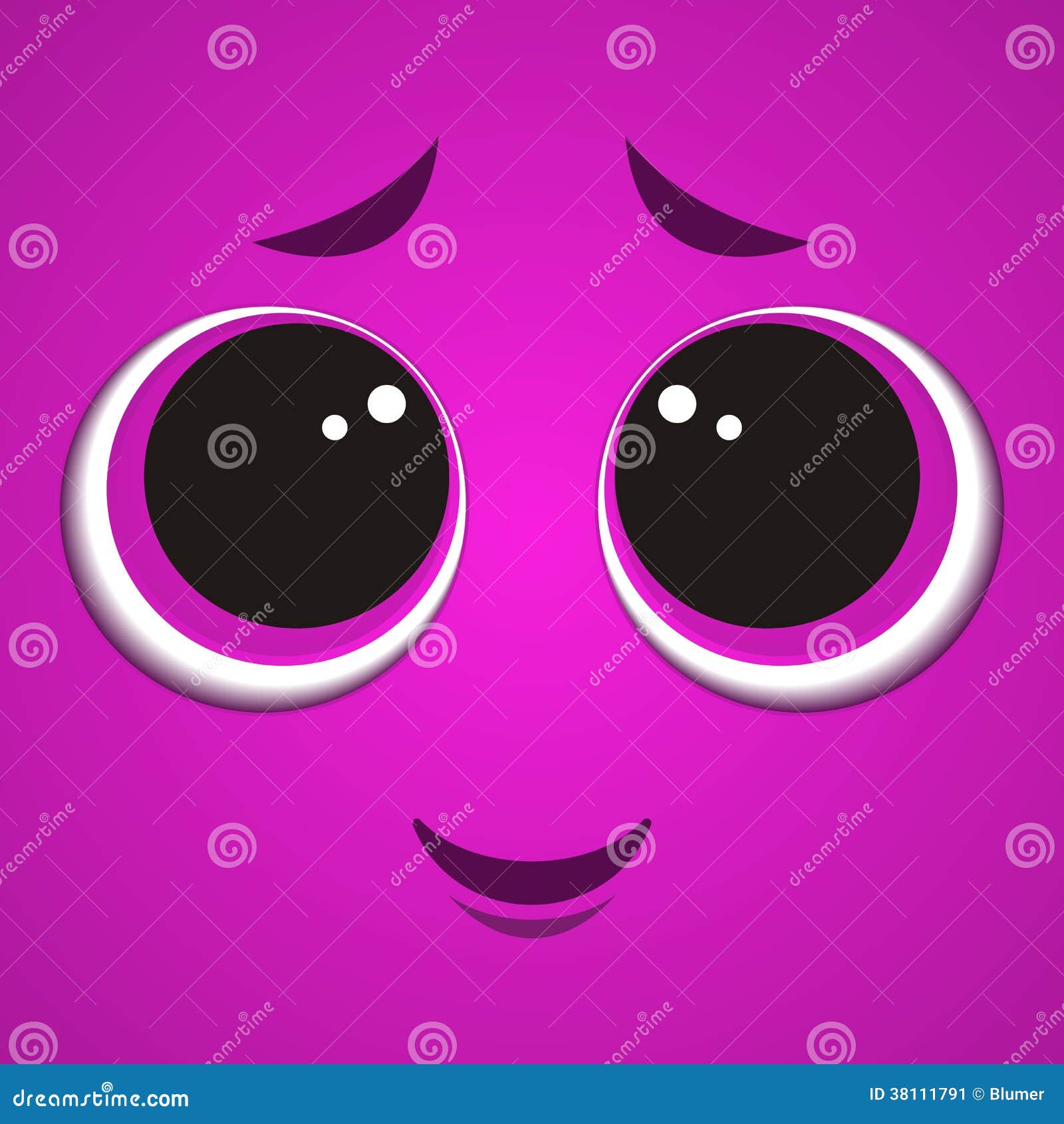 Cartoon monster face stock vector. Illustration of scary - 38111791