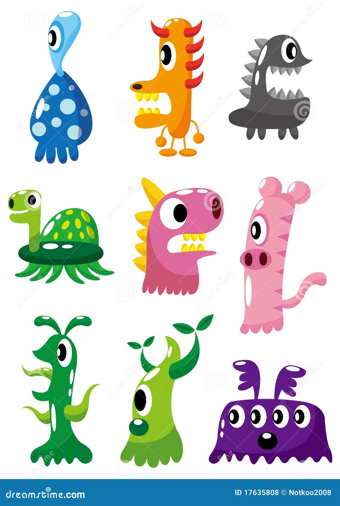 Cartoon monster icon stock vector. Illustration of cartoon - 17635808