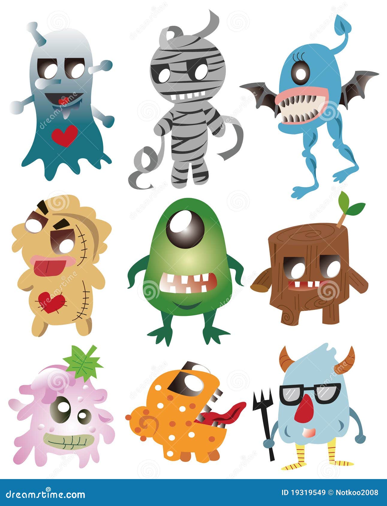 Cartoon monster icon stock vector. Illustration of mascot - 19319549