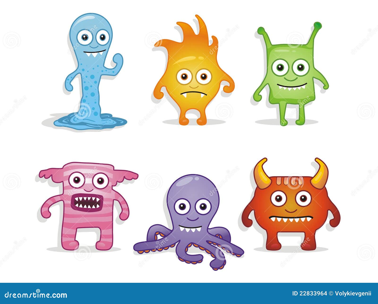 Cartoon Monsters Stock Images - Image: 22833964