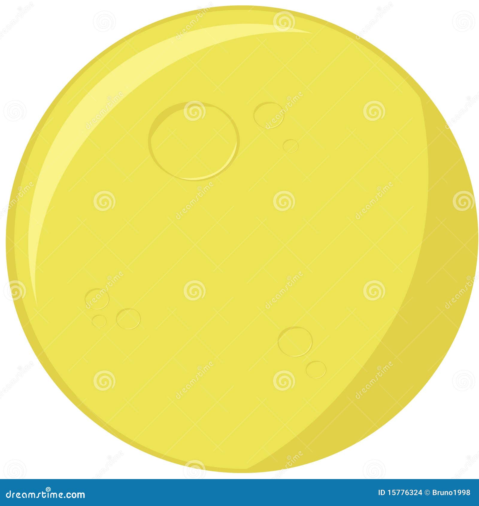 Cartoon moon stock vector. Illustration of beautiful - 15776324