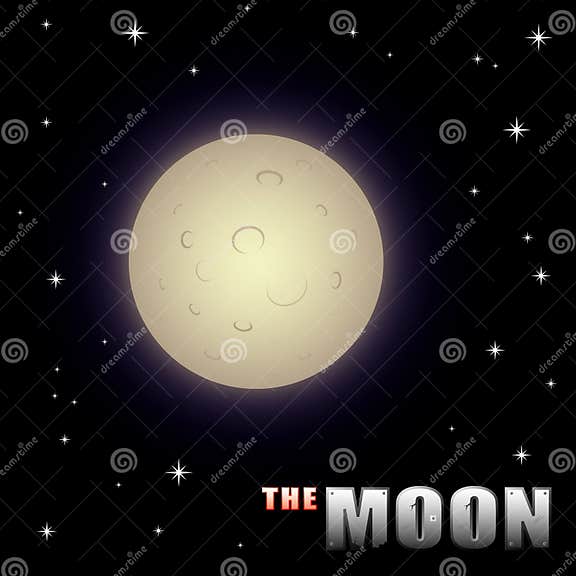 Cartoon Moon stock vector. Illustration of cartoon, sign - 16499961