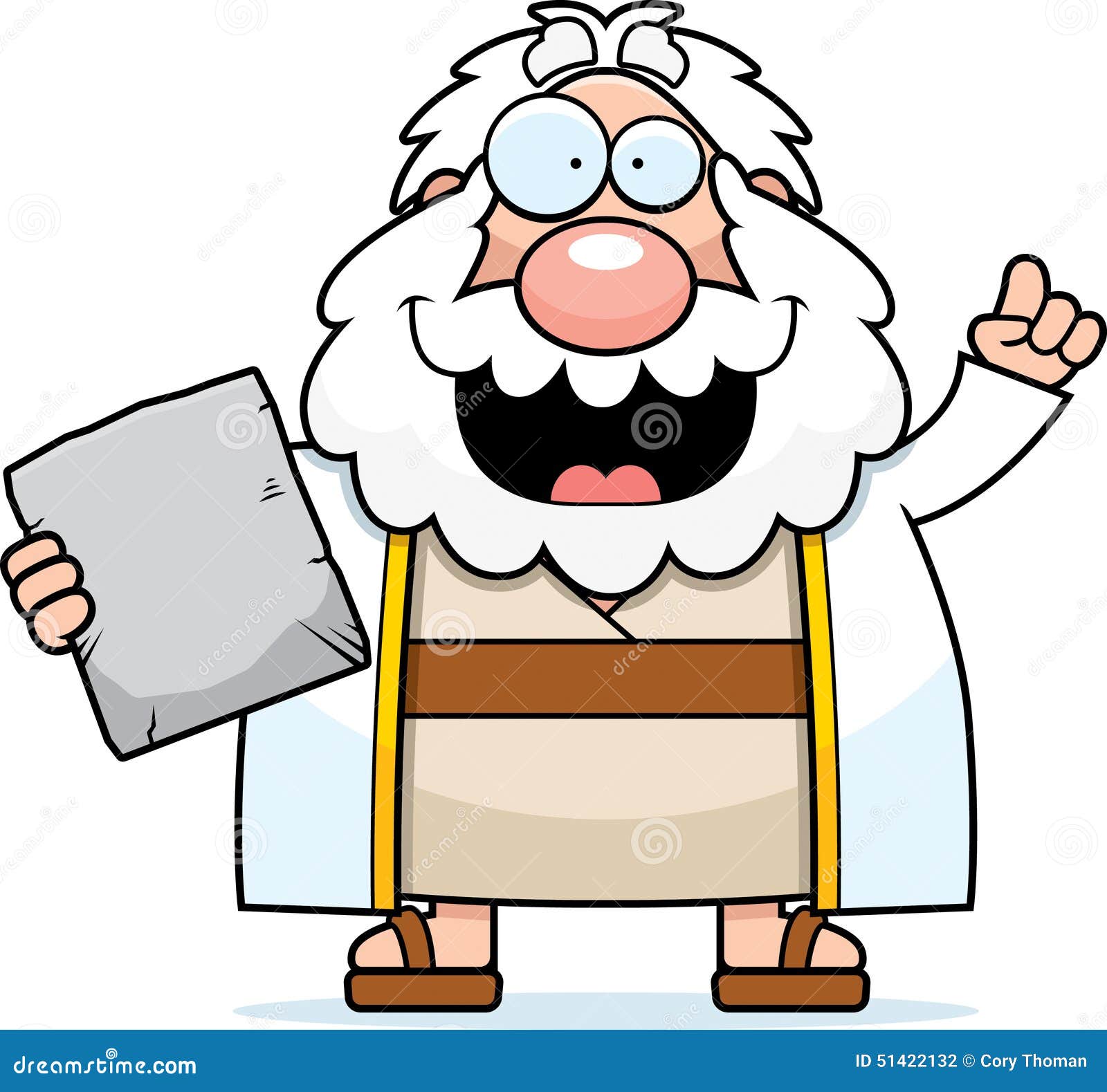 Cartoon Moses Idea stock vector. Illustration of person - 51422132