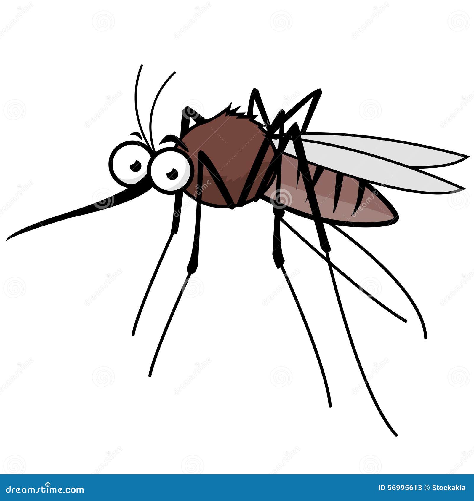 Cartoon Mosquito Stock Vector - Image: 56995613