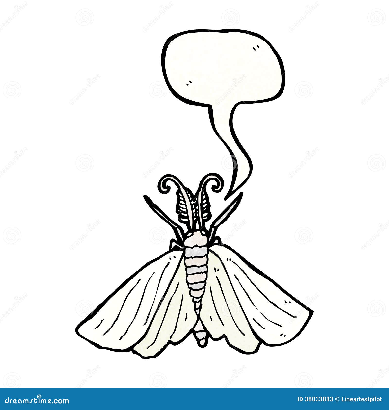 Cartoon moth stock vector. Illustration of cute, drawing - 38033883