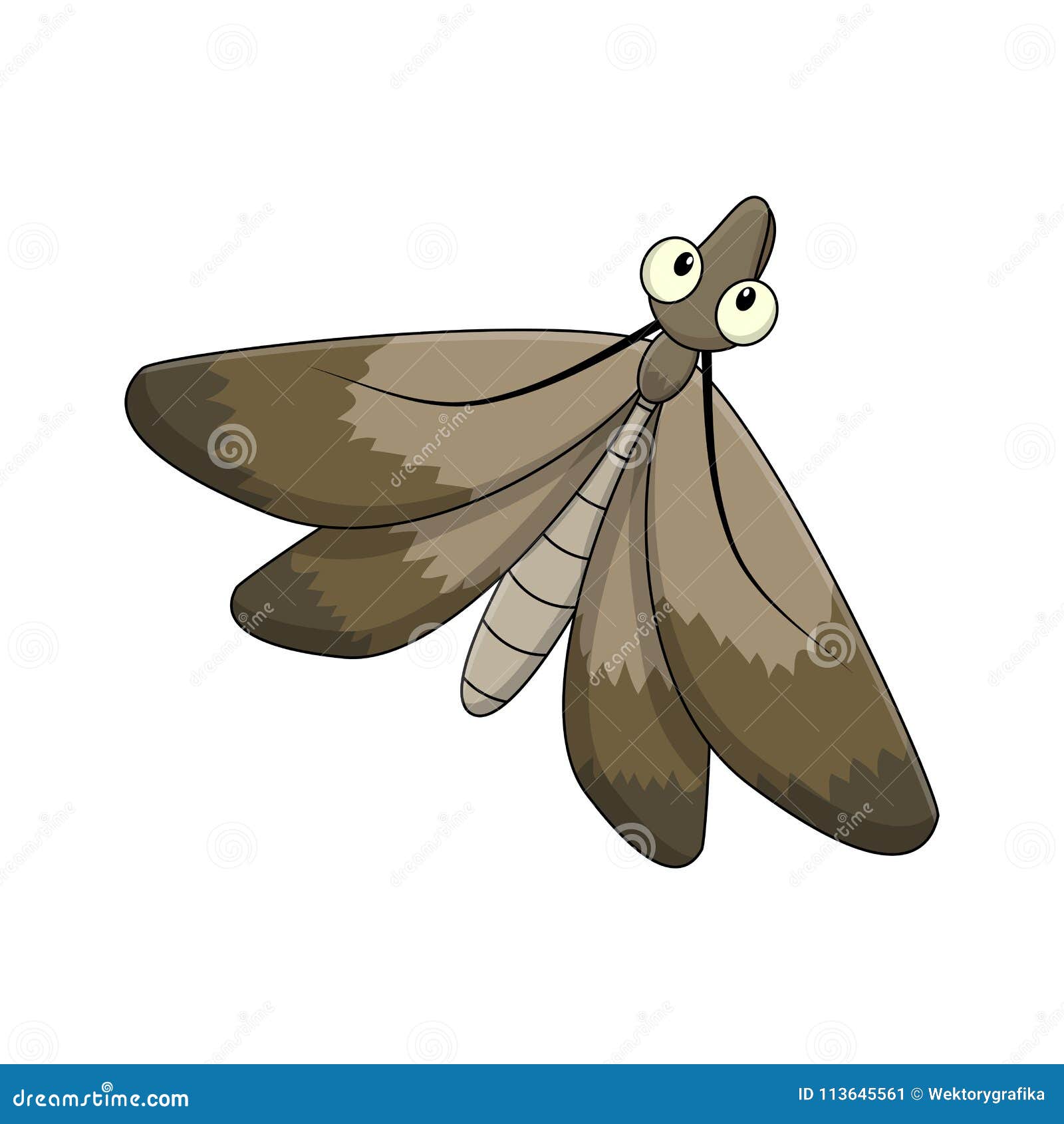 Cartoon Moth On Soft Green Gradient Blur Wallpaper Stock Photography ...