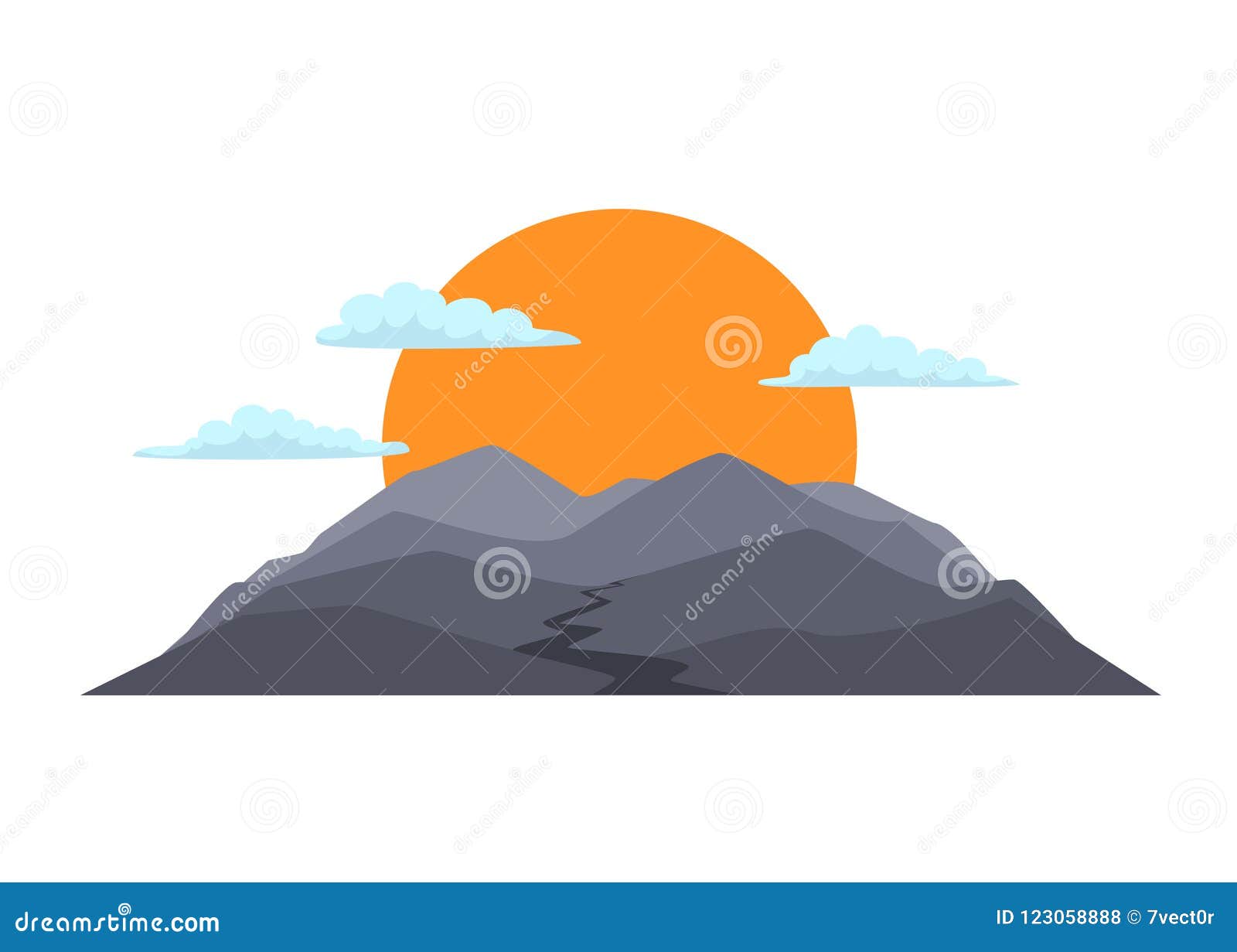 Cartoon Man On Mountain Top | CartoonDealer.com #32880831