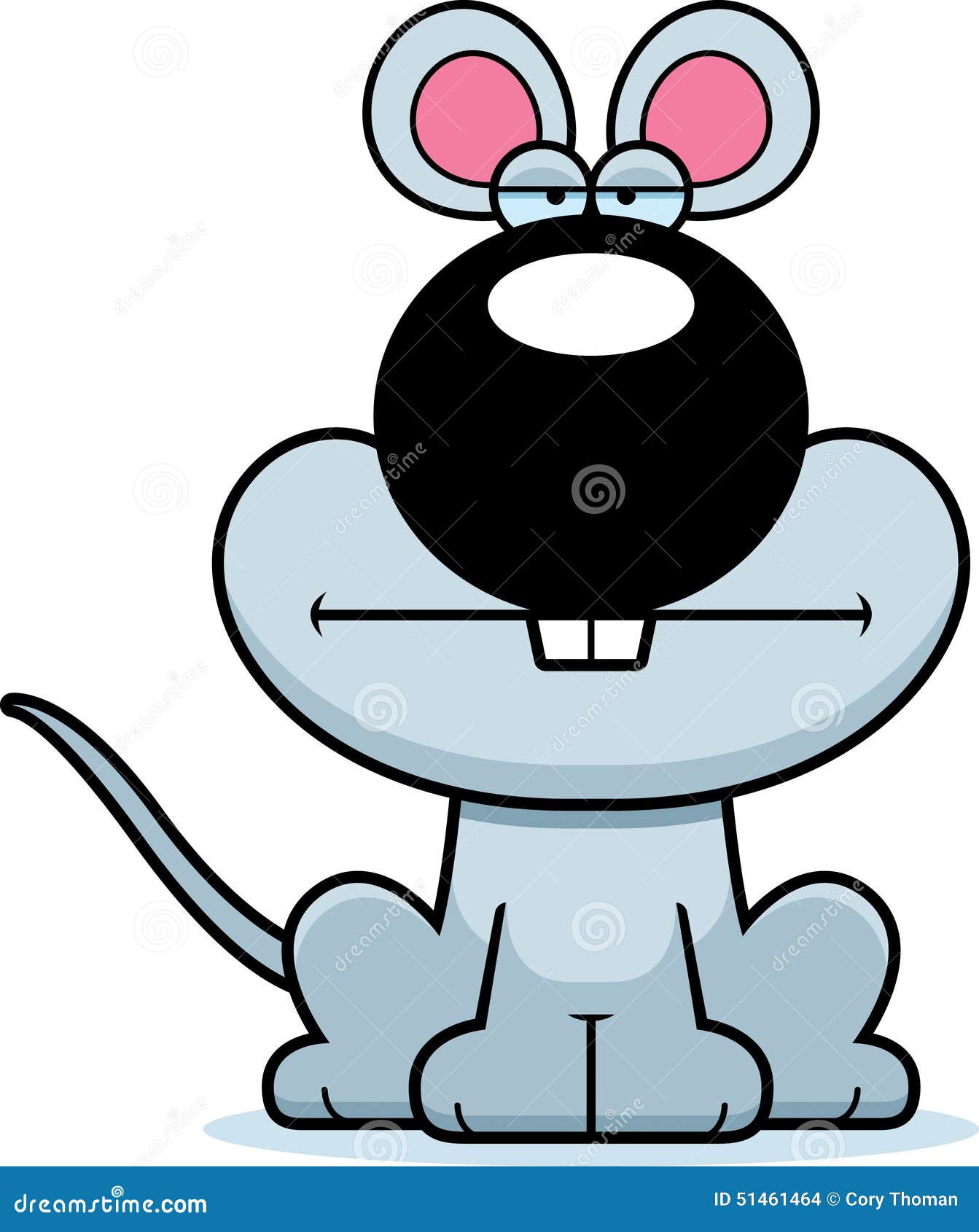 Cartoon Mouse Bored stock vector. Illustration of vector - 51461464