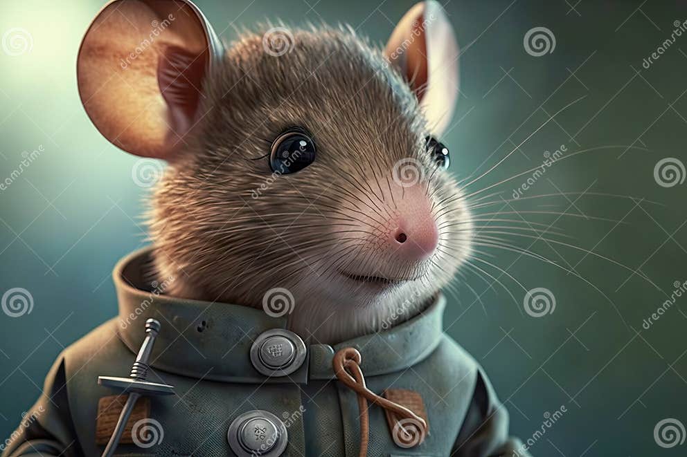 Cartoon Mouse in the Clothes Stock Illustration - Illustration of ...