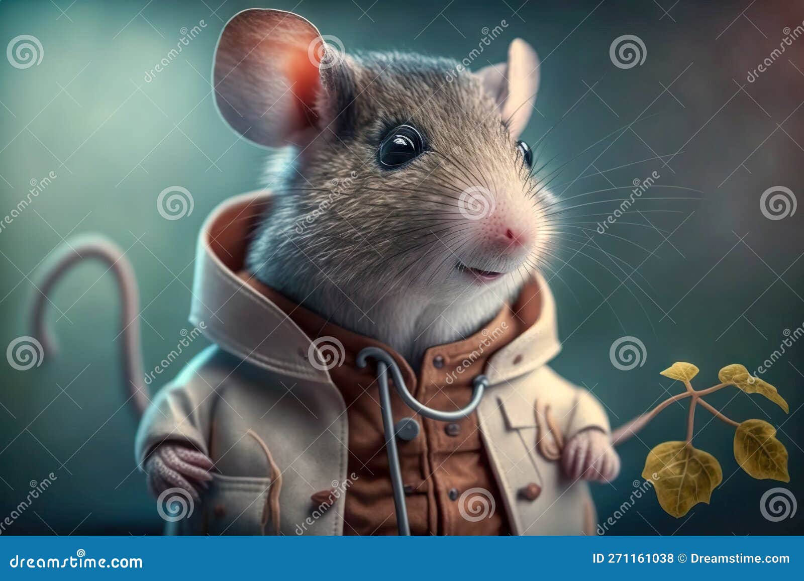 Cartoon mouse in clothes stock illustration. Illustration of character ...