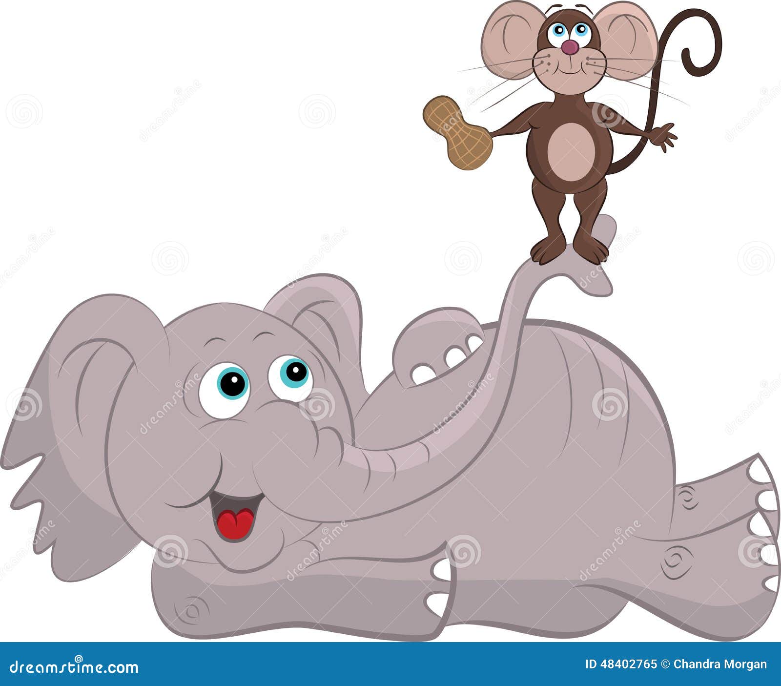 Cartoon Mouse And Elephant | CartoonDealer.com #48402765