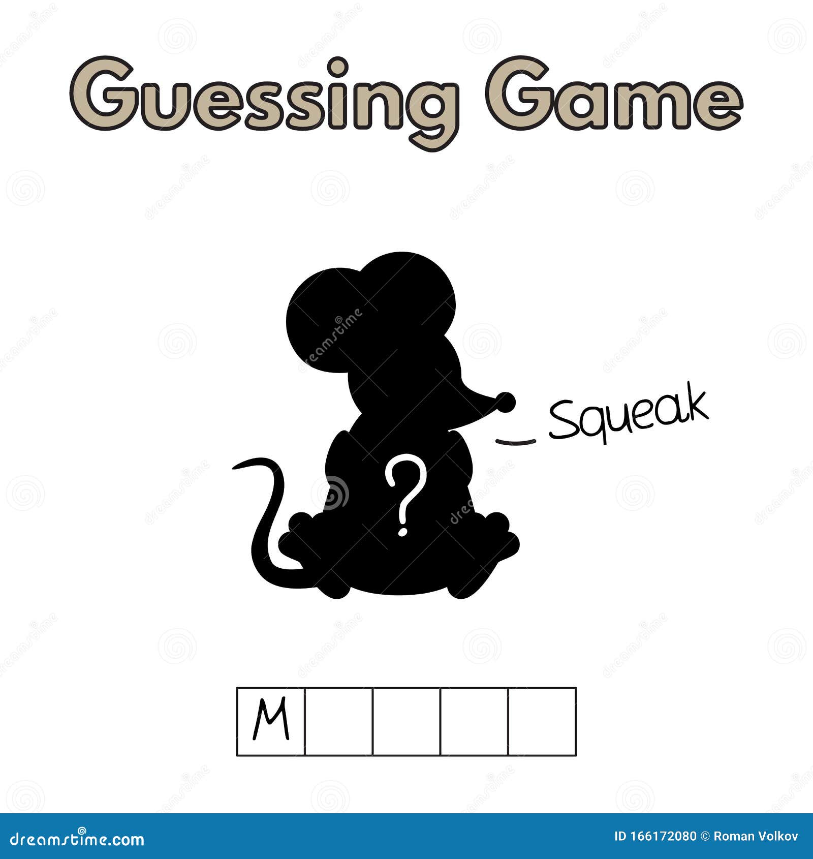 Cartoon Mouse Guessing Game Stock Vector - Illustration of draw, cute ...