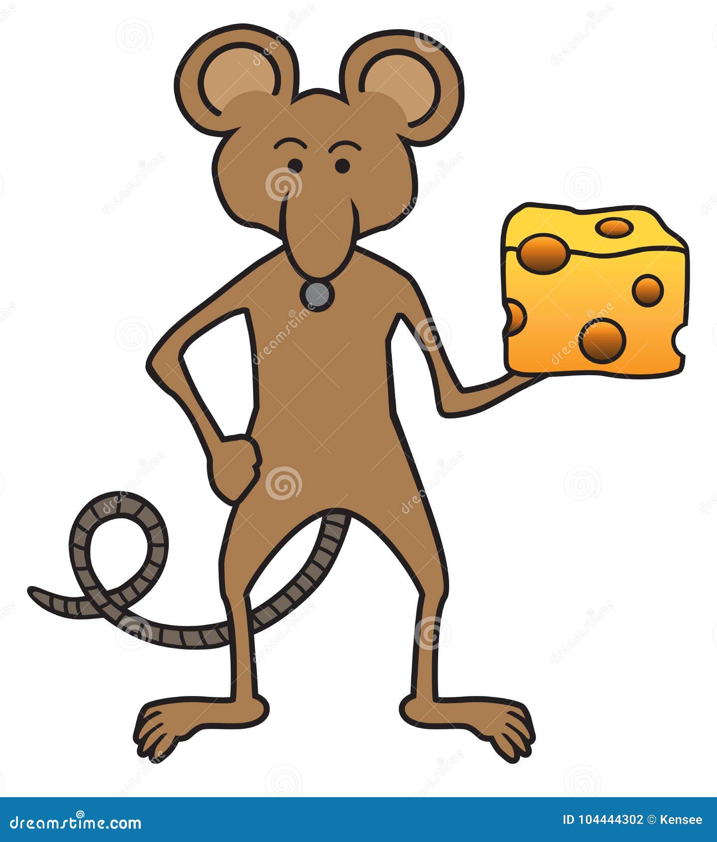 Cartoon Mouse Holding Cheese Stock Vector - Illustration of meal, bait ...