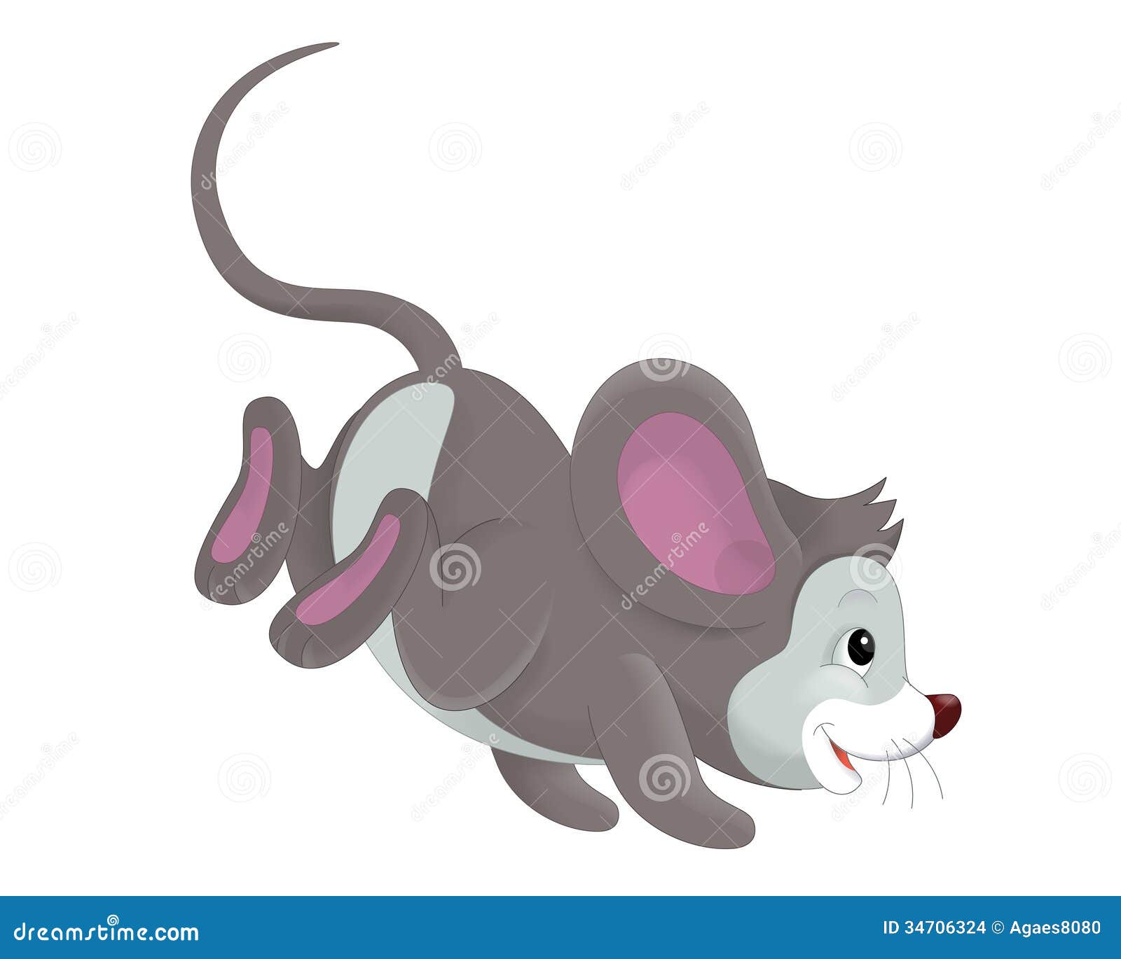 Cartoon Mouse Running