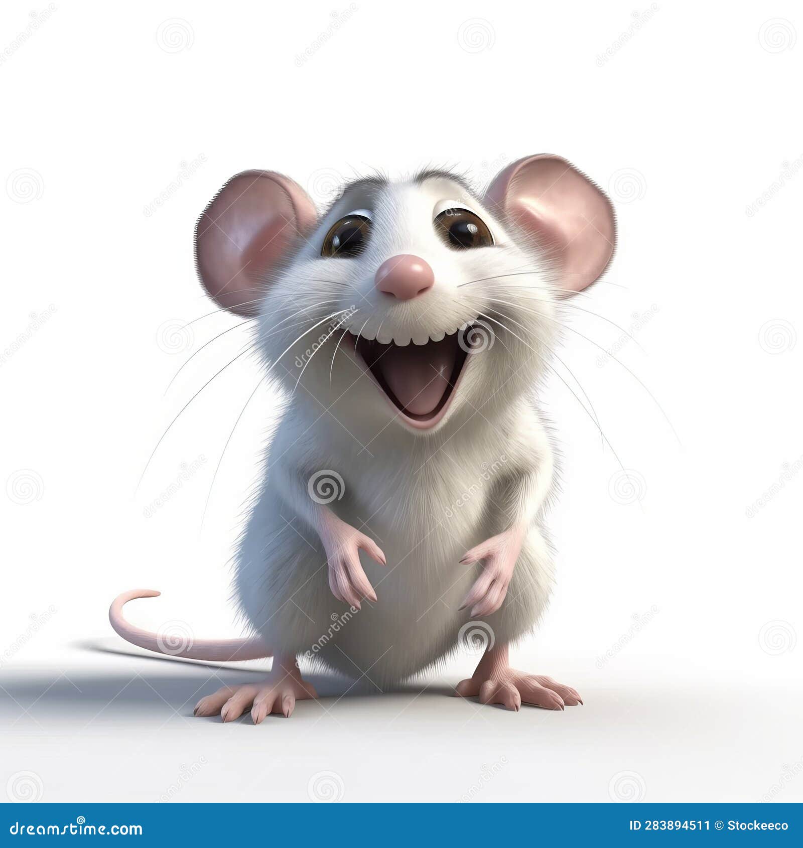 Smiling Mouse: Photorealistic Renderings of a Cute Pixar-style Rat ...