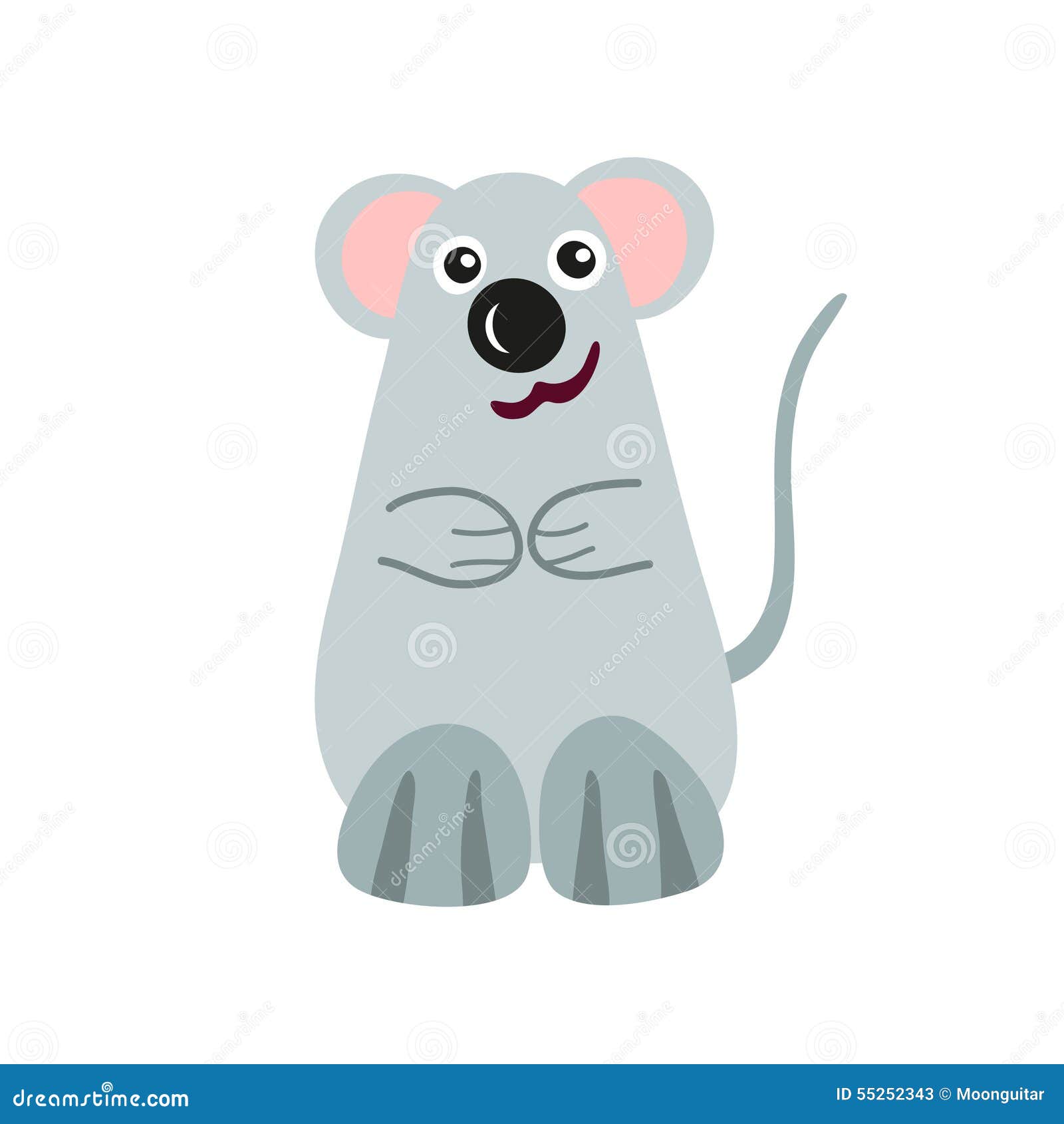 Cartoon Mouse, Stylized Funny Monster Stock Vector - Illustration of ...