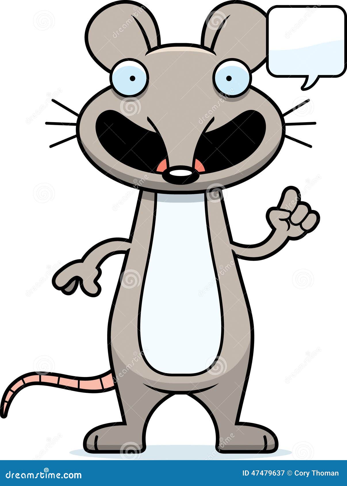 Cartoon Mouse Talking stock vector. Illustration of word - 47479637