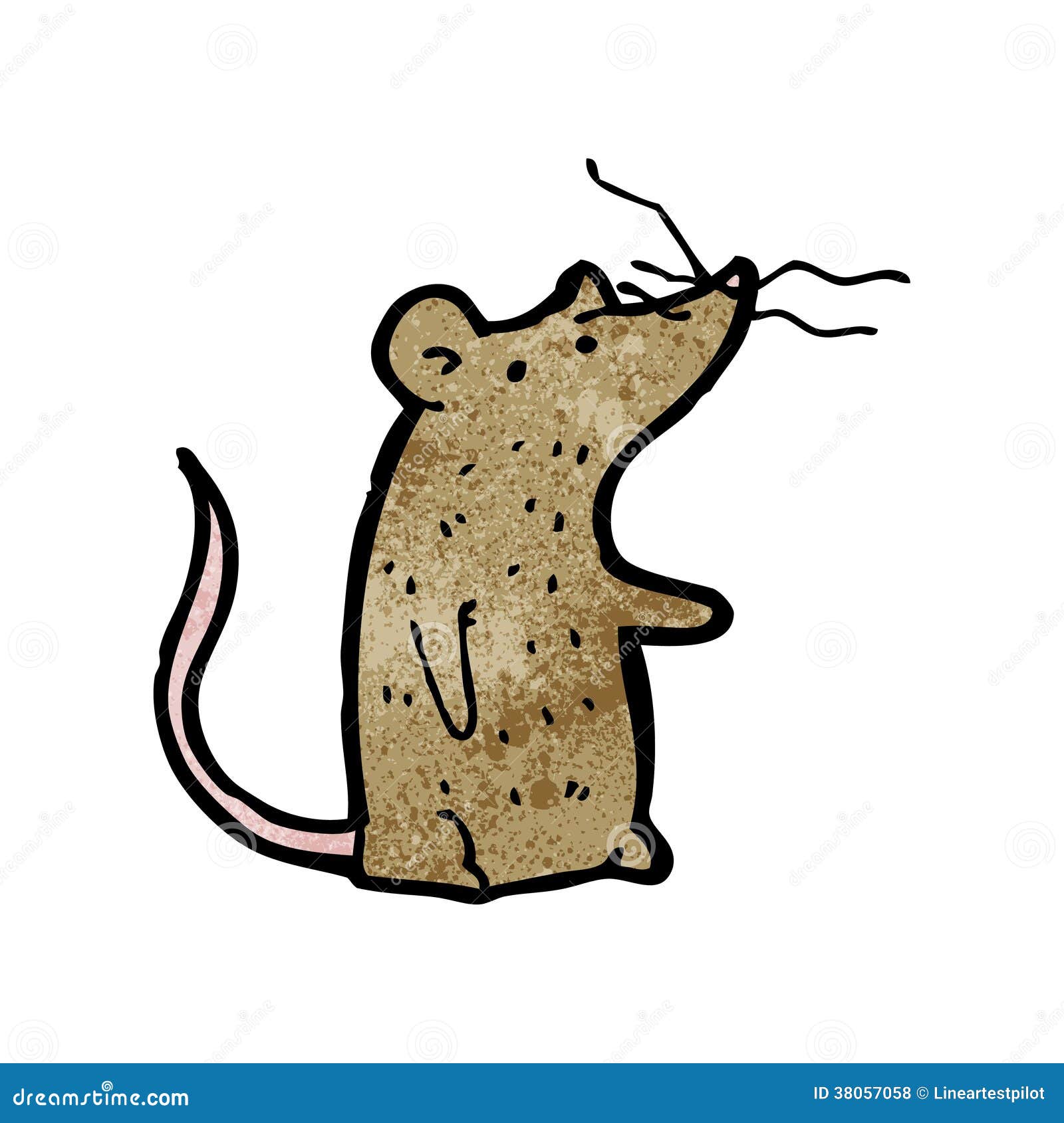 Cartoon Mouse with Twitchy Nose Stock Vector - Illustration of ...
