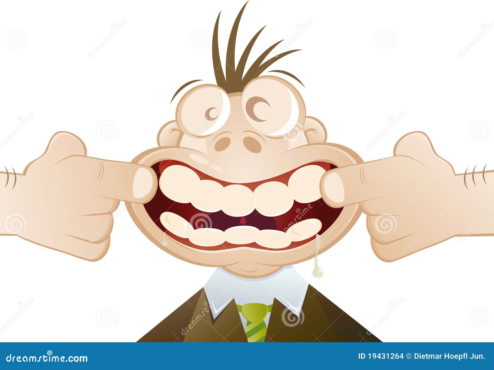 Cartoon mouth open teeth stock vector. Illustration of artistically ...