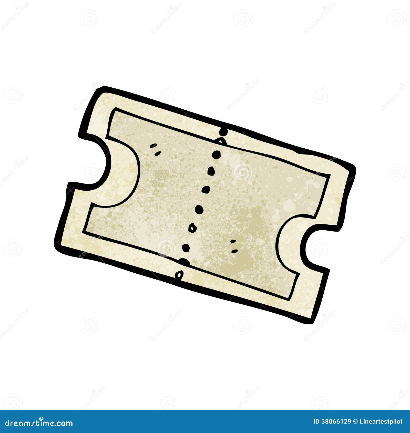 Cartoon movie ticket stock vector. Illustration of funny - 38066129