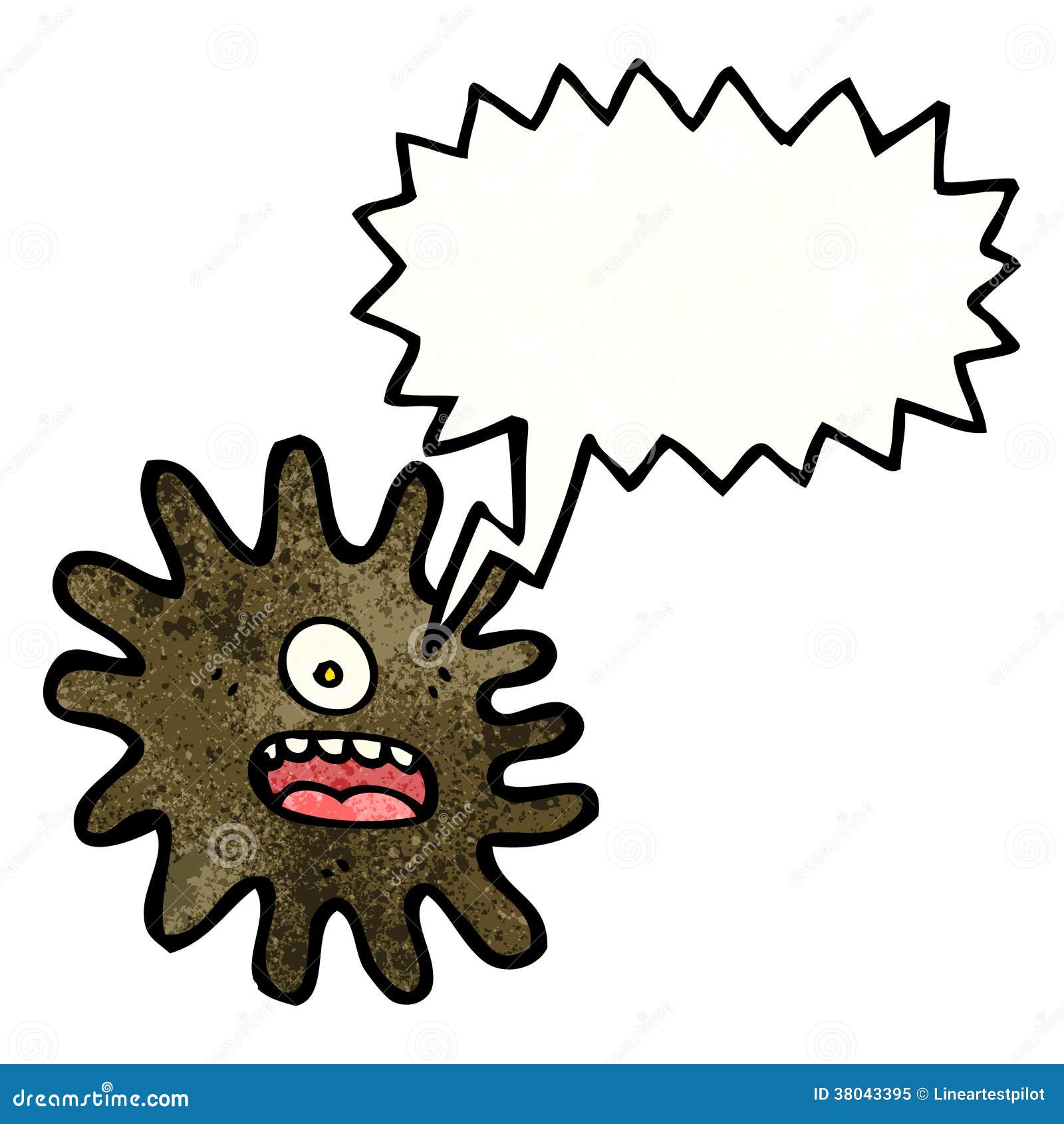 Cartoon Mud Splat Character Stock Vector - Illustration of funny, cloud ...