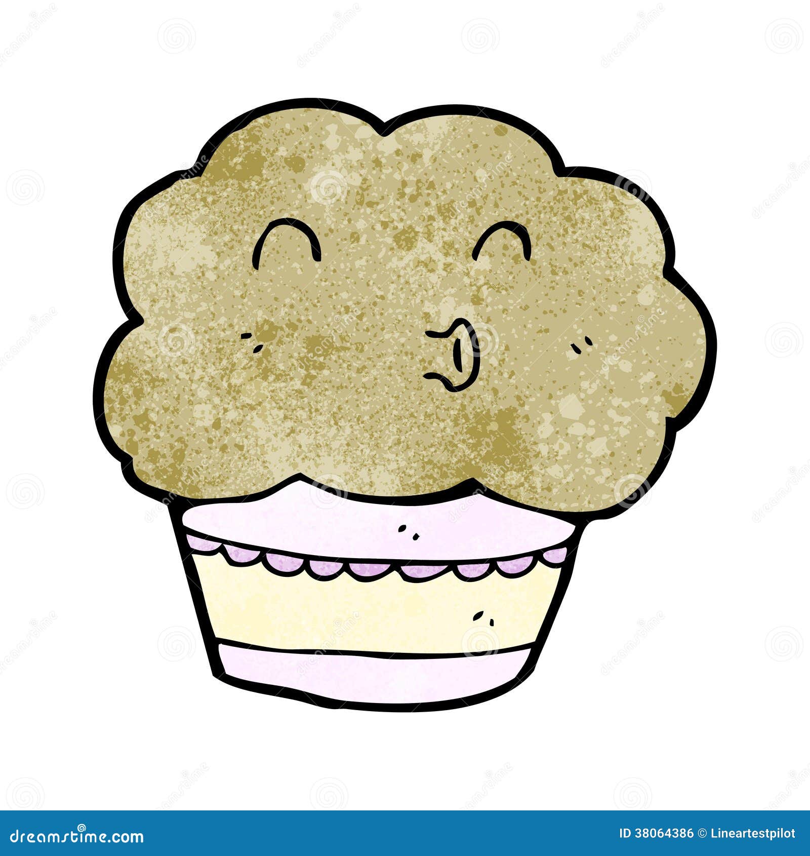 Cartoon muffin stock vector. Illustration of character - 38064386