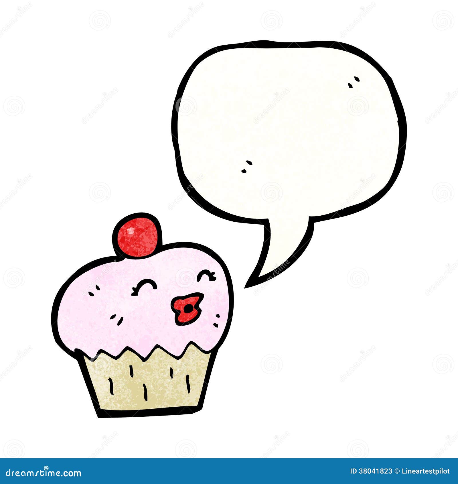 Cartoon muffin stock vector. Illustration of funny, hand - 38041823