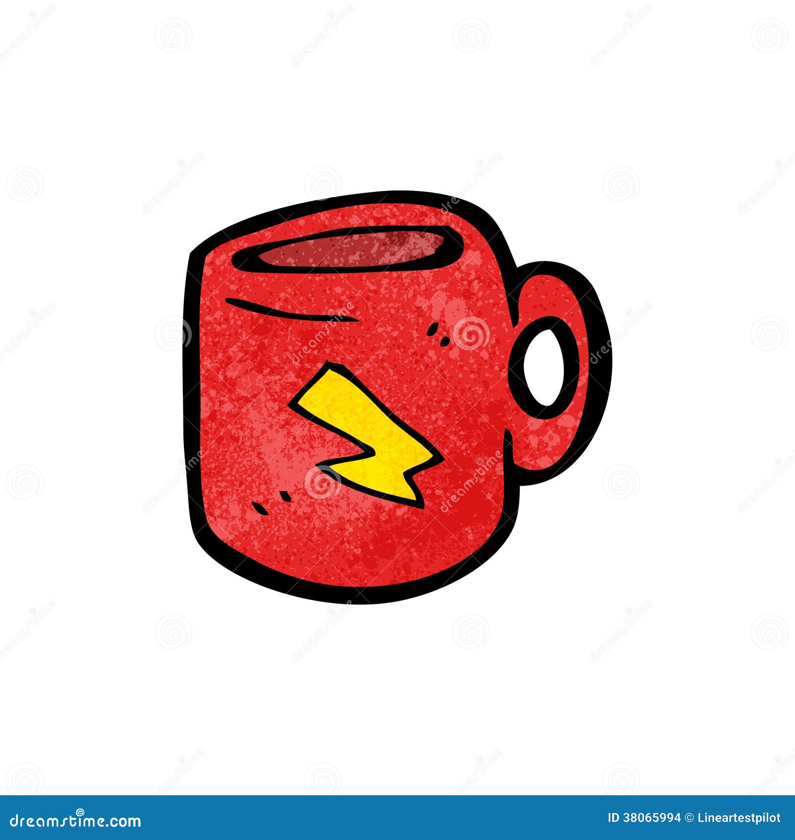 Cartoon mug stock vector. Illustration of cute, quirky - 38065994