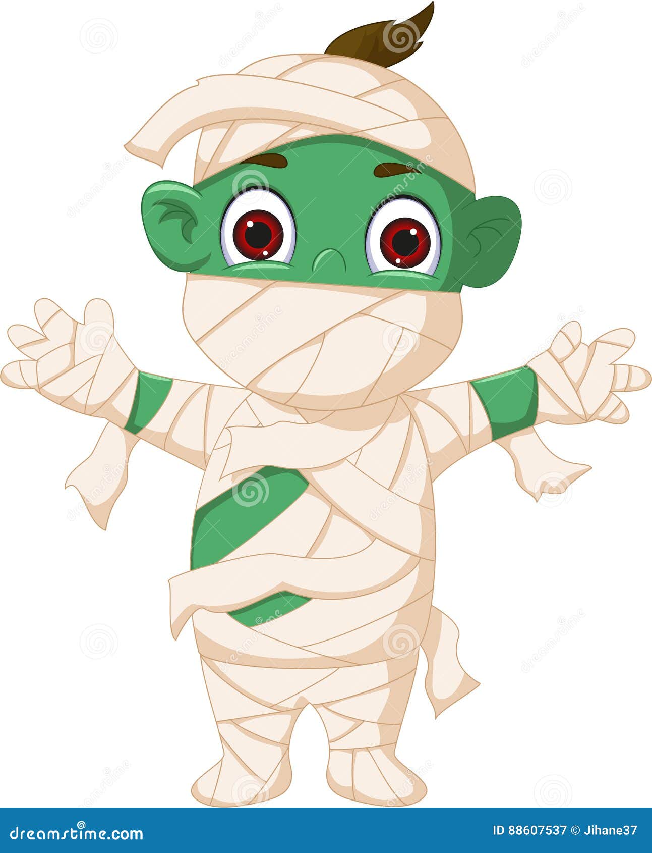 Cartoon mummy standing stock illustration. Illustration of egyptian ...