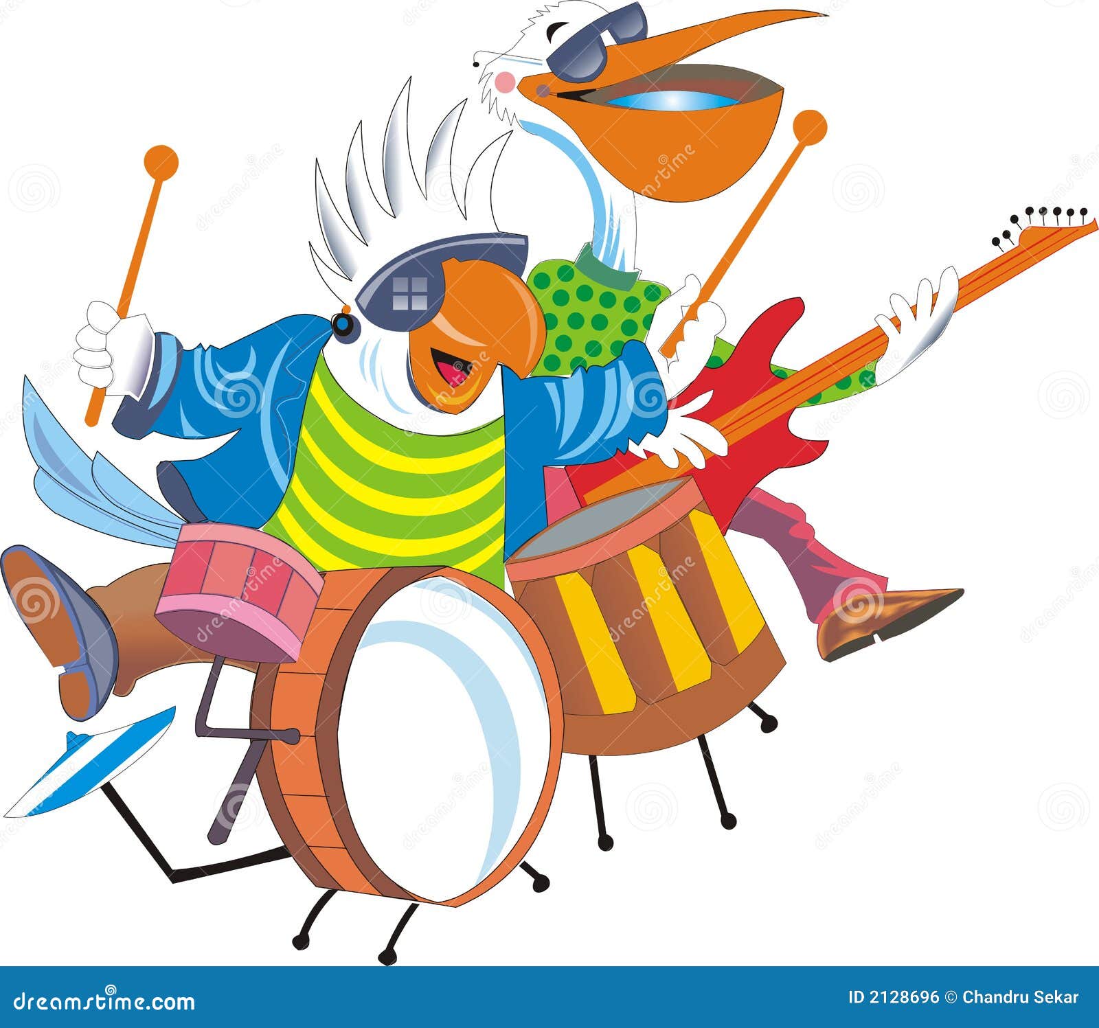 Cartoon music stock illustration. Illustration of burning - 2128696