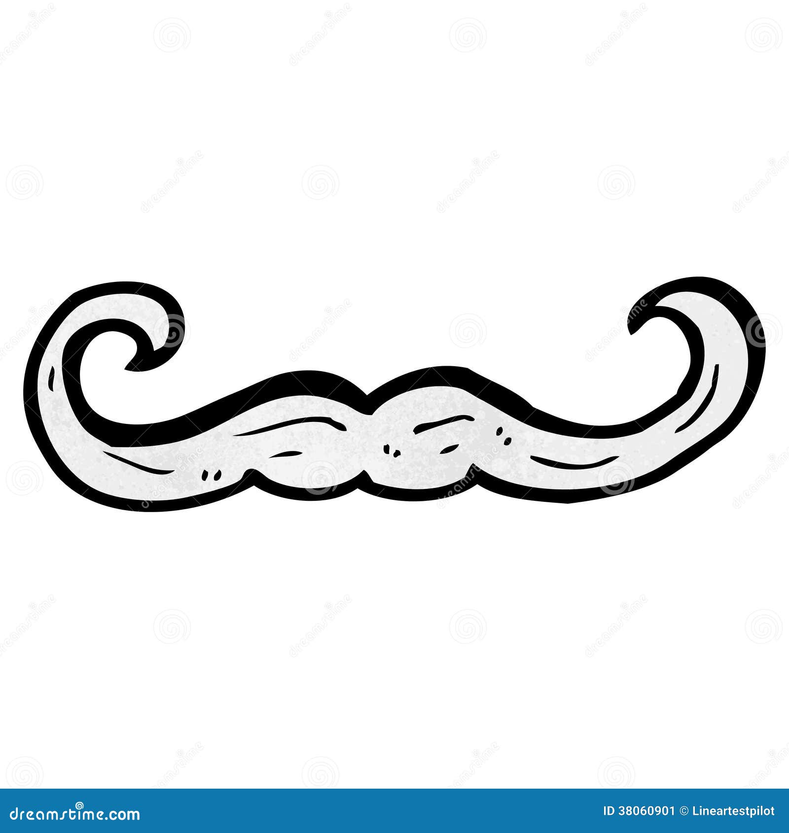 Cartoon mustache stock vector. Illustration of cute, texture - 38060901