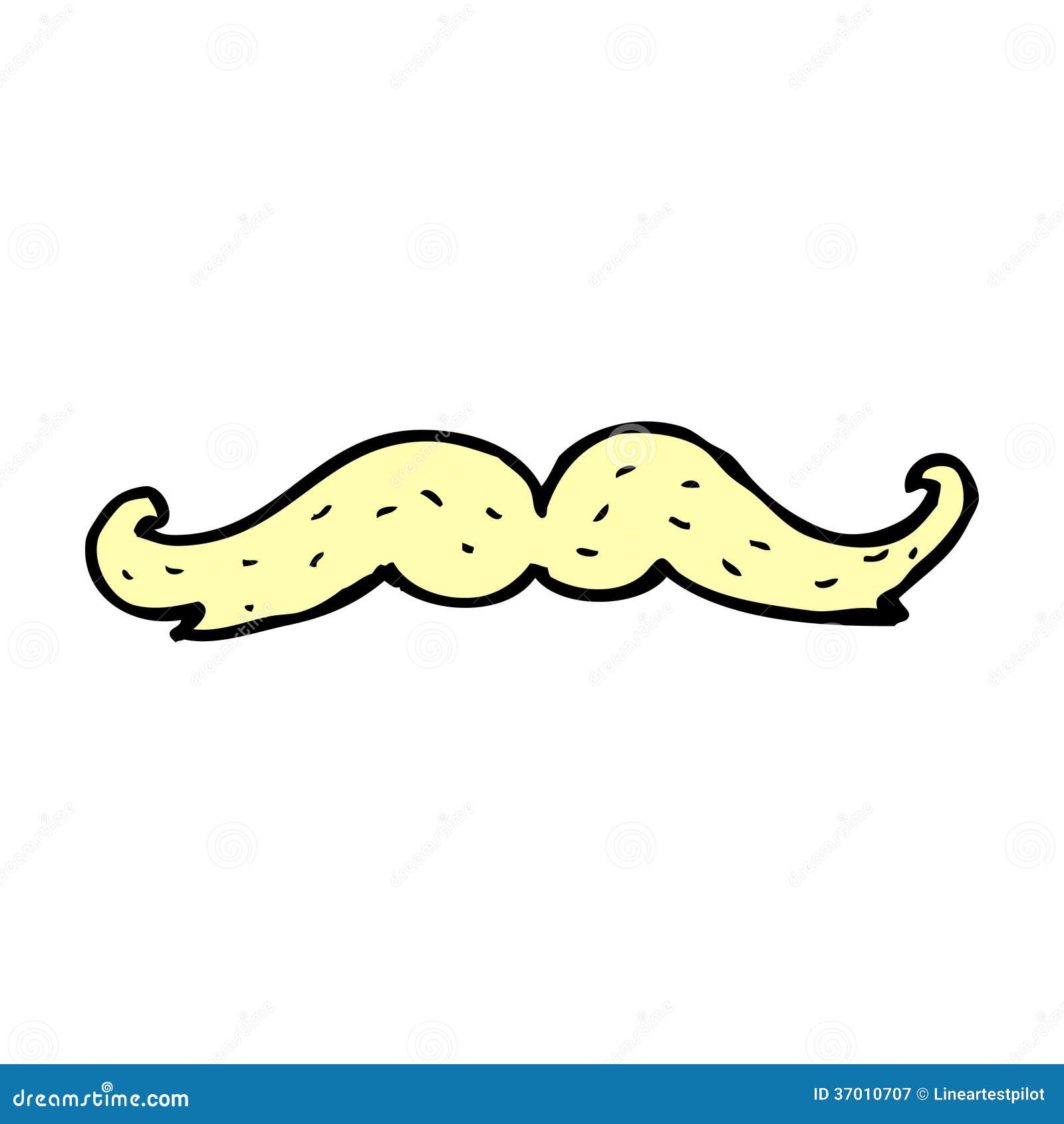 Cartoon mustache stock illustration. Illustration of funny - 37010707