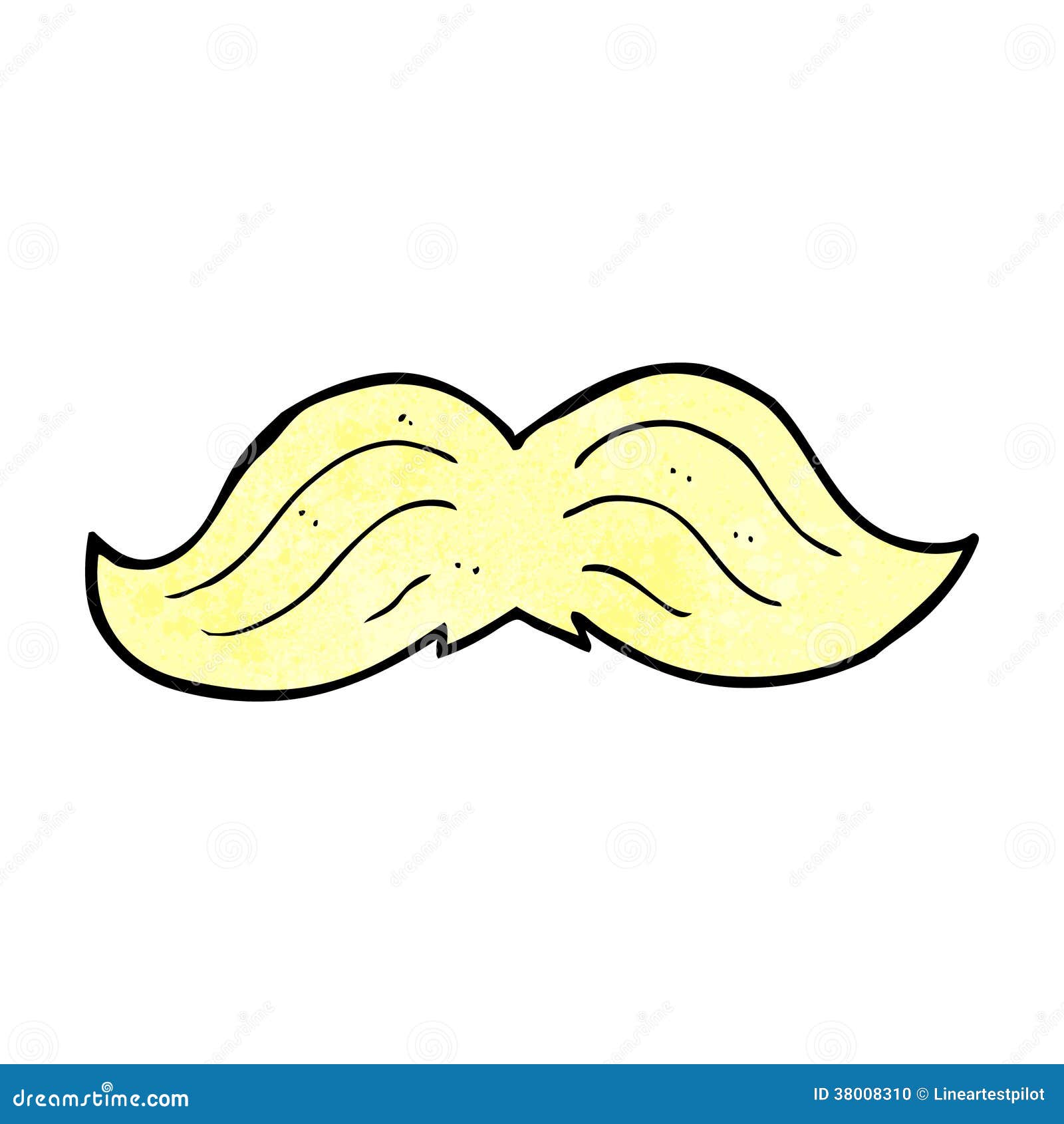 Cartoon mustache stock vector. Illustration of fake, character - 38008310