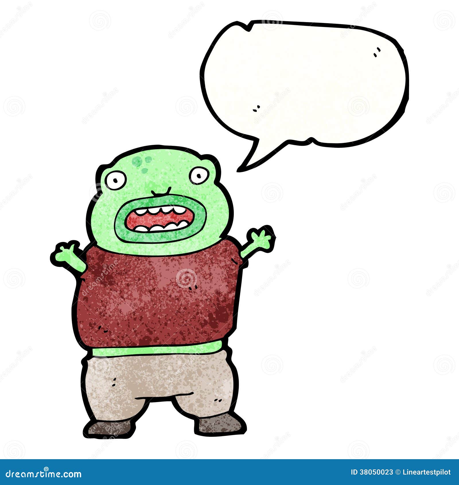 Cartoon mutant man stock vector. Illustration of character - 38050023