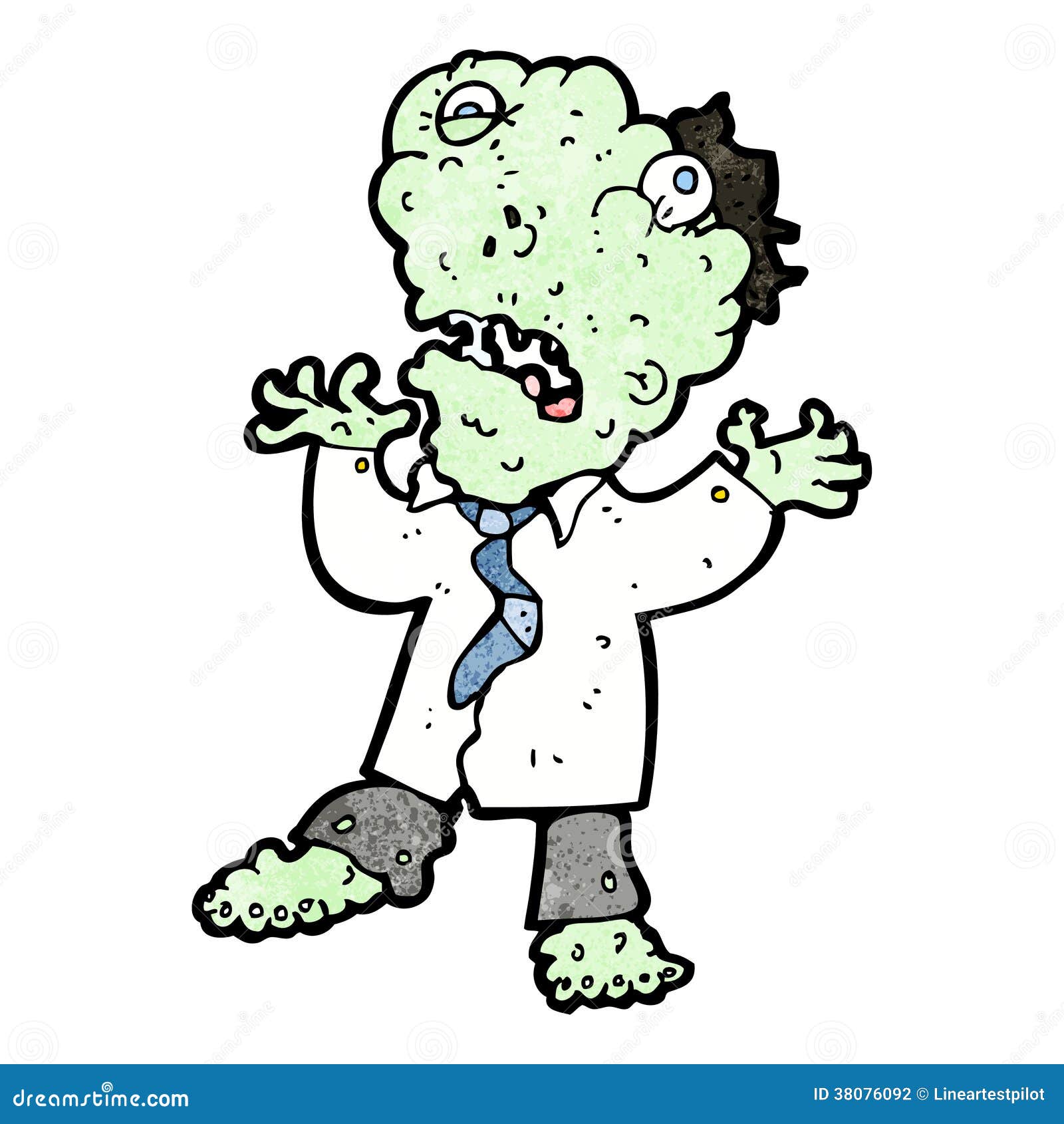 Cartoon mutant monster man stock illustration. Illustration of cartoon ...