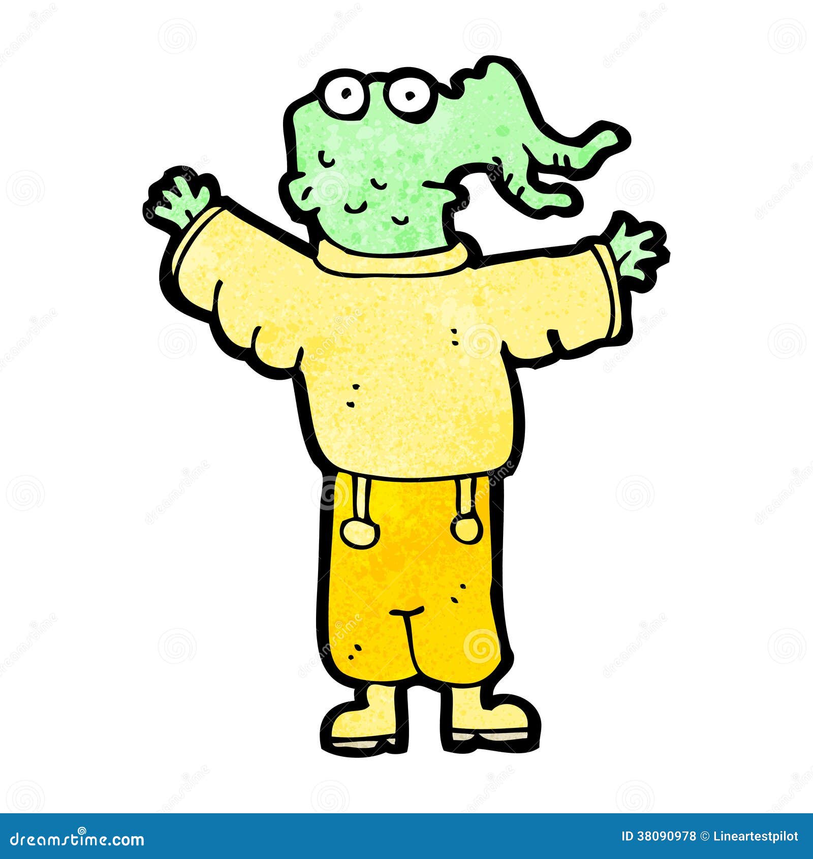 Cartoon mutant space man stock vector. Illustration of space - 38090978