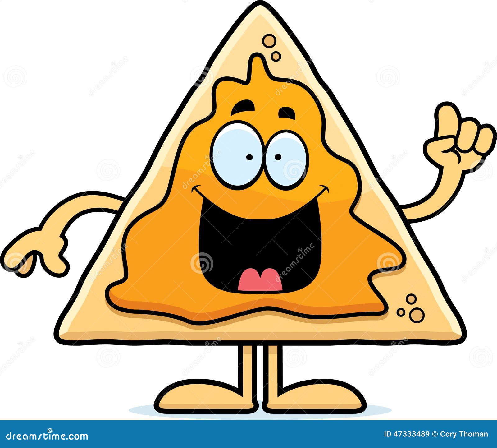 Cartoon Nachos Idea stock vector. Illustration of smiling - 47333489