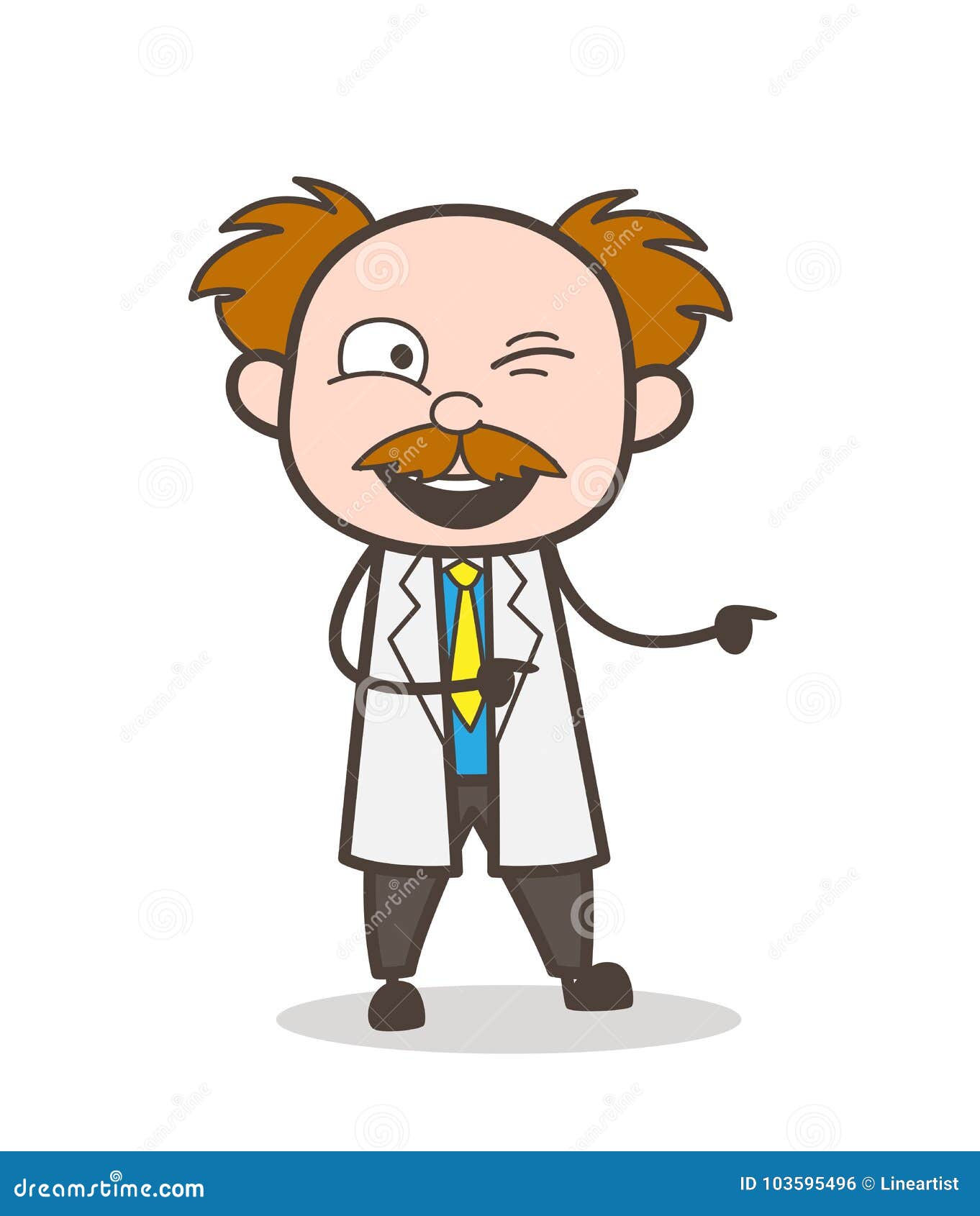 Cartoon Naughty Scientist Face Vector Expression Stock Illustration ...