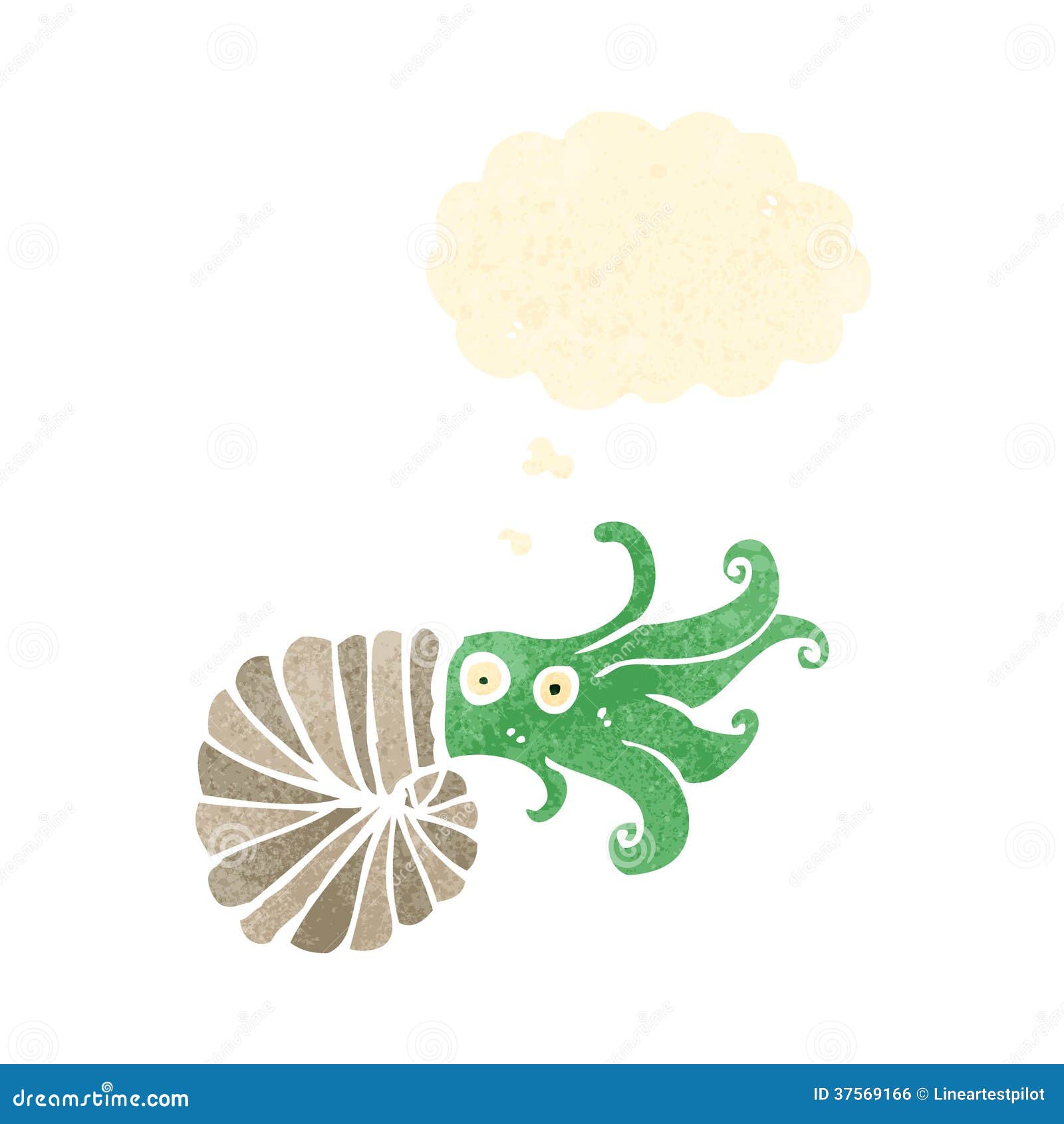 Cartoon Nautilus. Vector Illustration. Coloring And Dot To Dot G ...